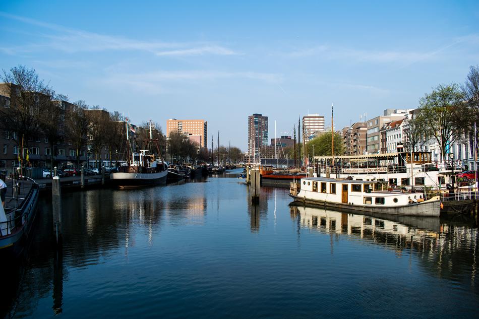 Rotterdam Harbour Boats free image download