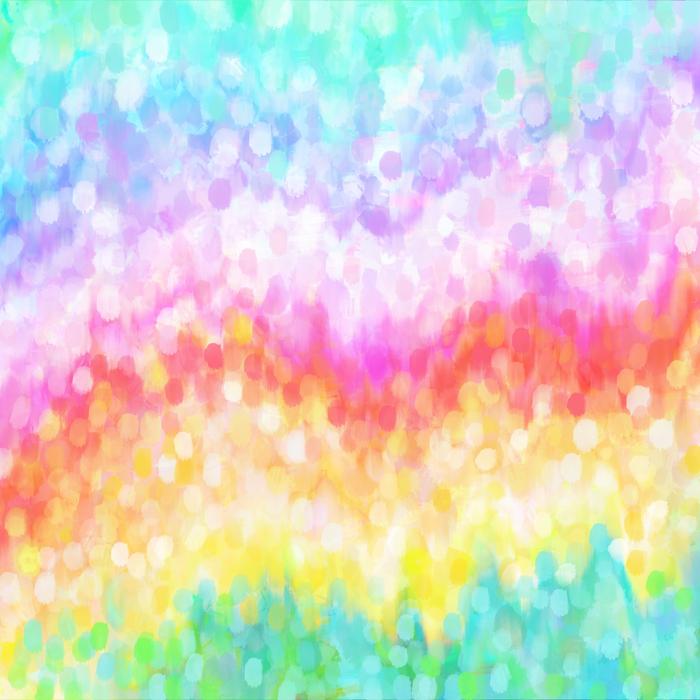 Beautiful and colorful rainbow pointillism painting with the dots free ...