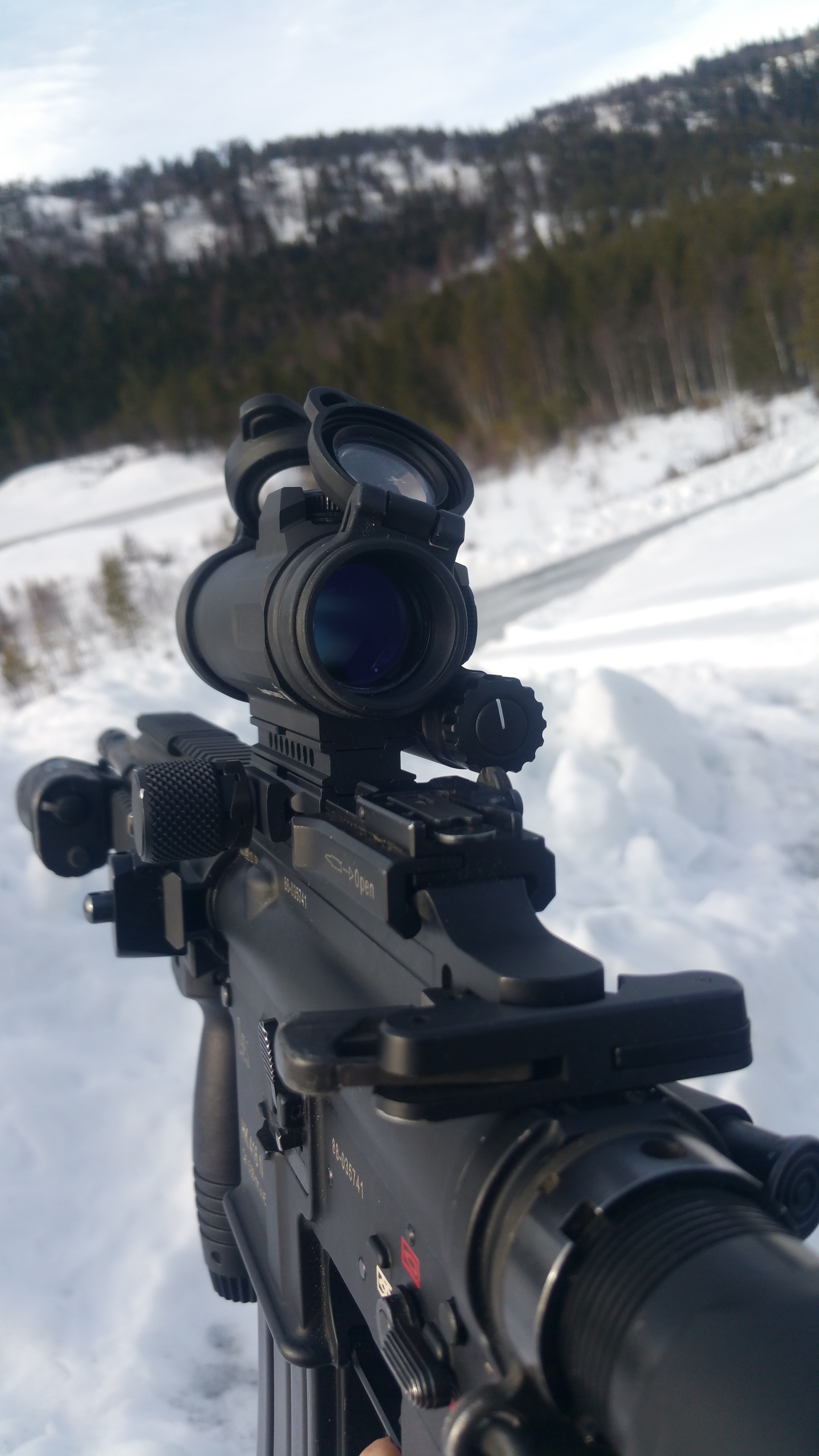 Automatic Rifle Gun Winter free image download