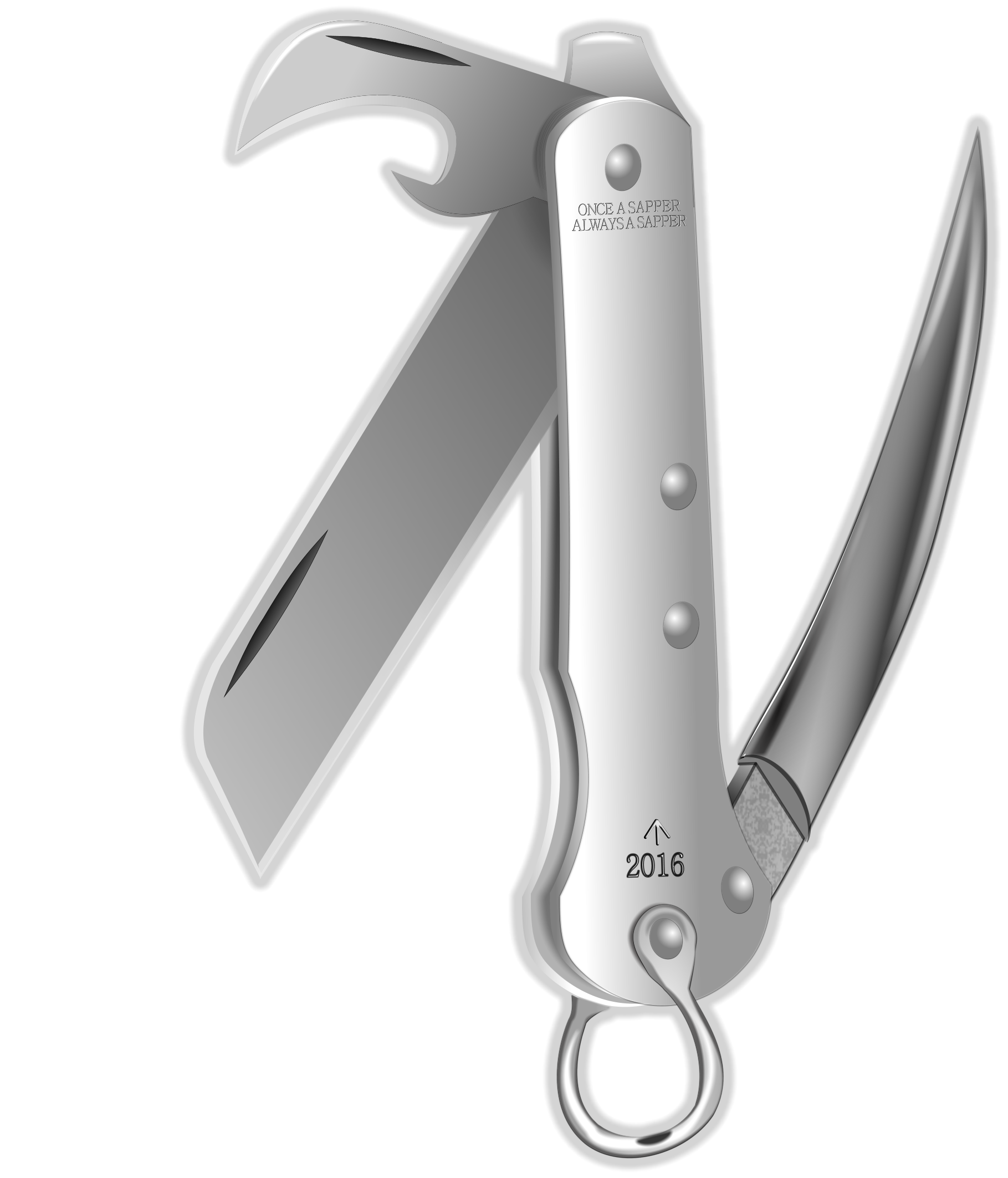 Knife can opener army sapper free image download