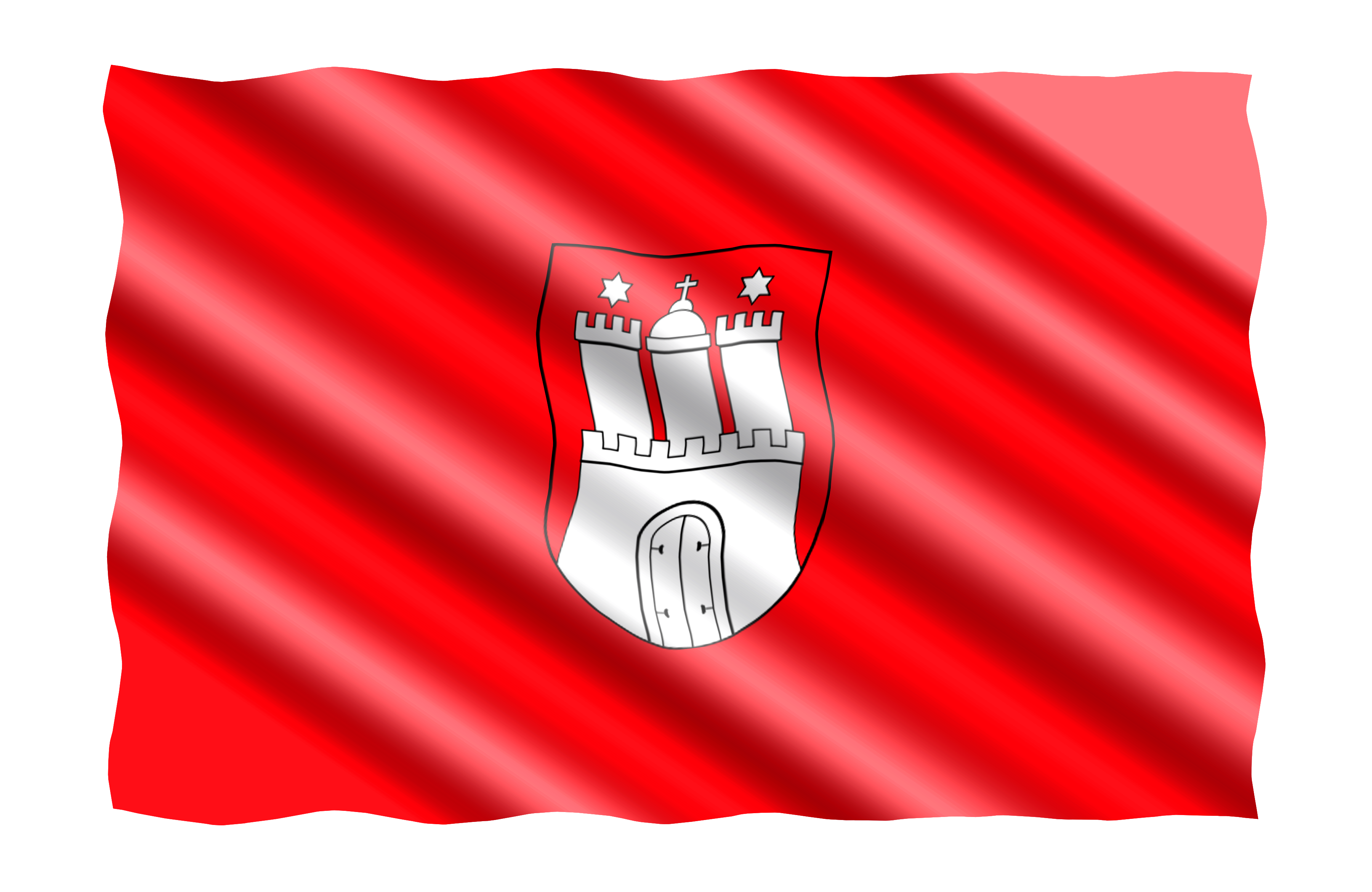 German flag with a castle free image download