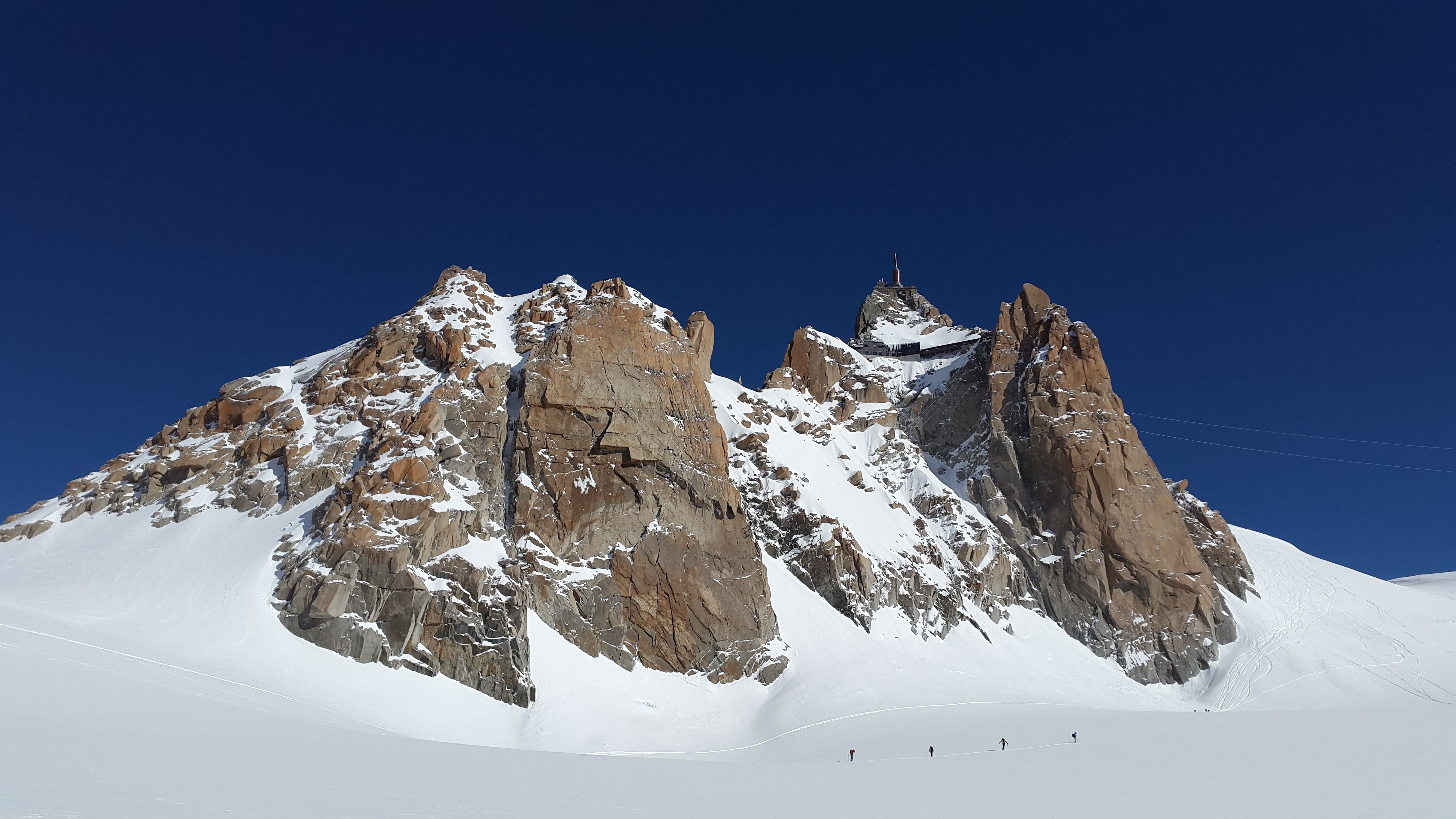 Top of a cliff under a blue sky free image download