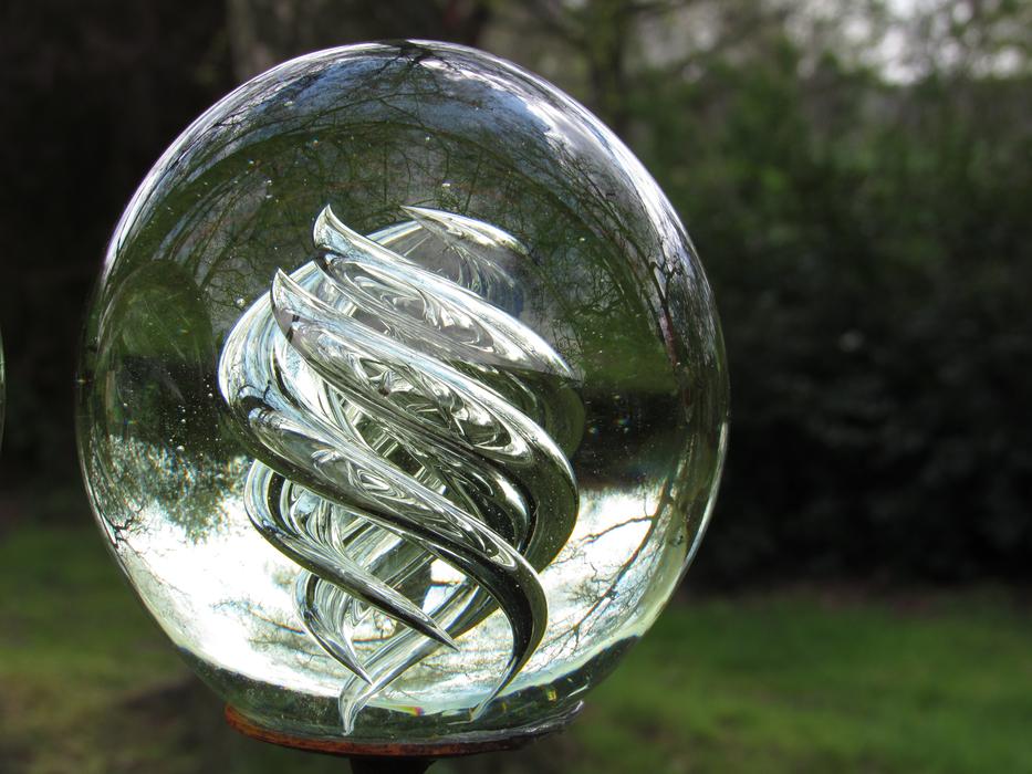 Glass Ball Landscape Mirrored free image download