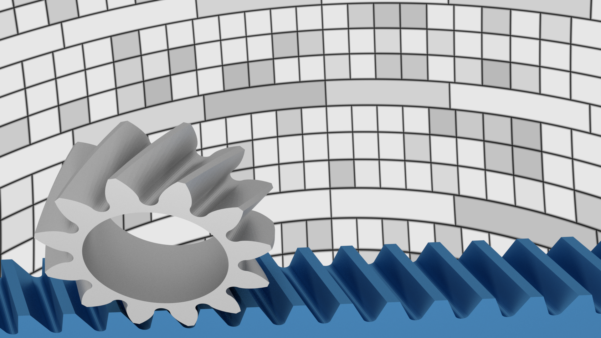 Gear on a blue background free image download