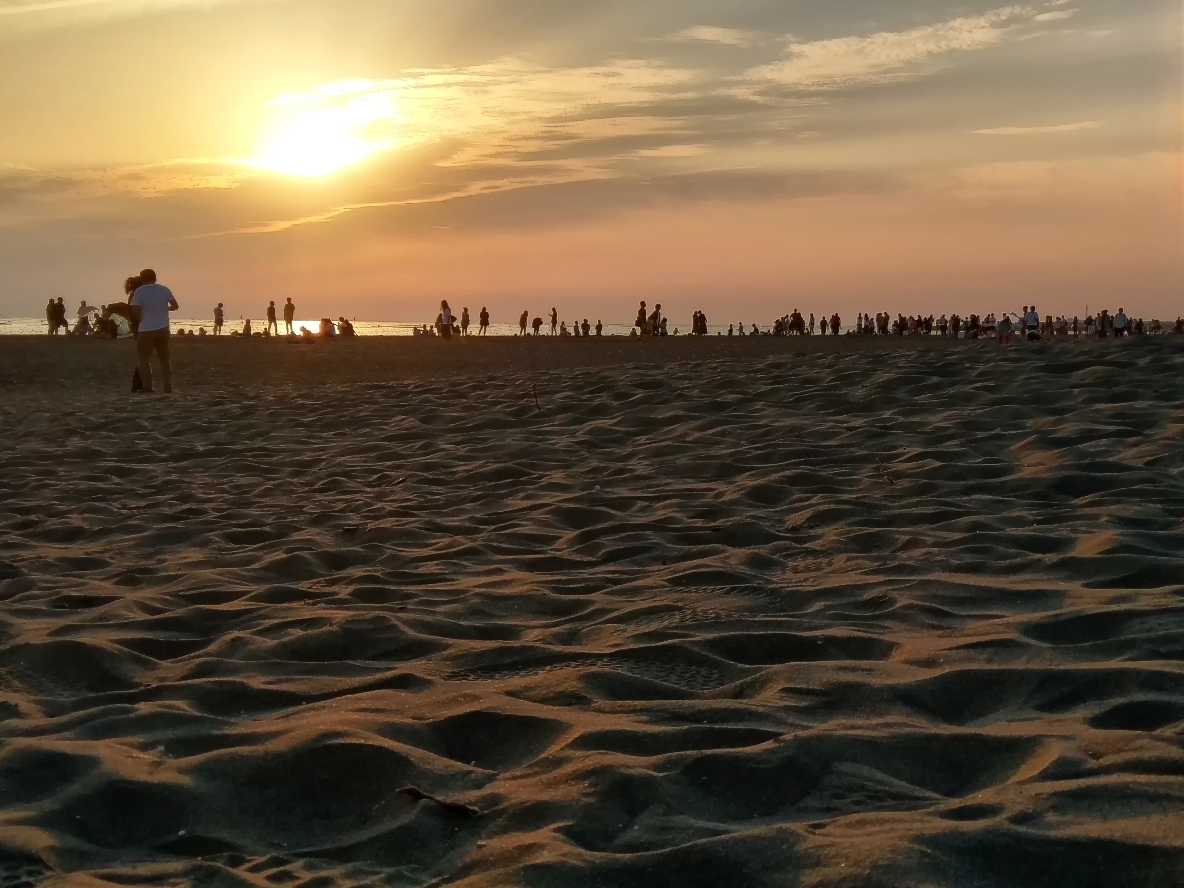 The Evening Sun Sand Beach free image download