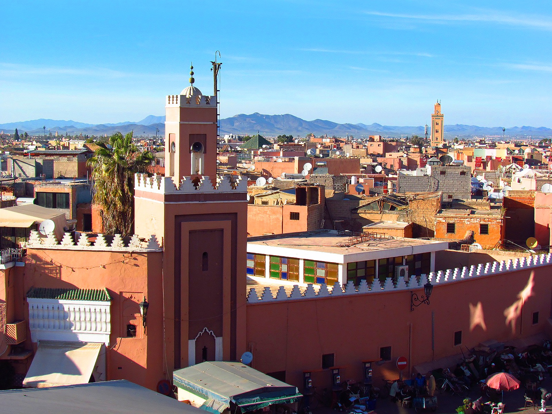Beautiful Marrakech city in Morroco free image download