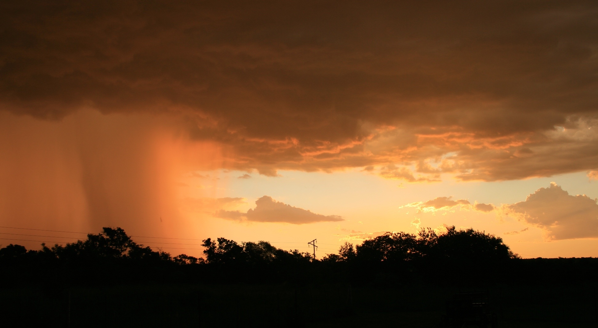Sunset Landscape Nature Rain free image download