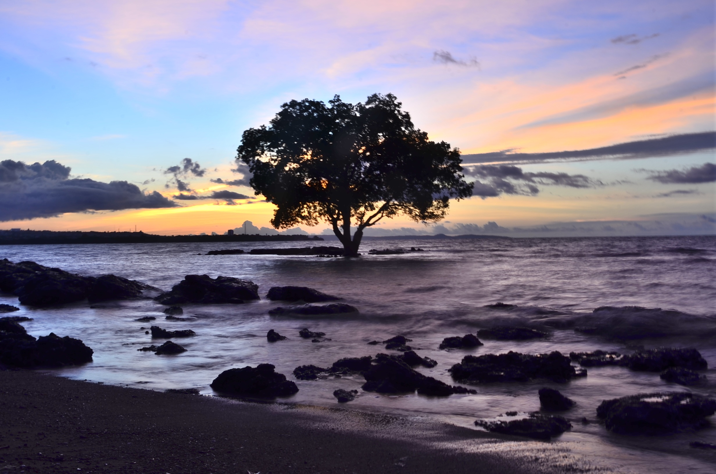 Sunset On Sea Indonesia free image download