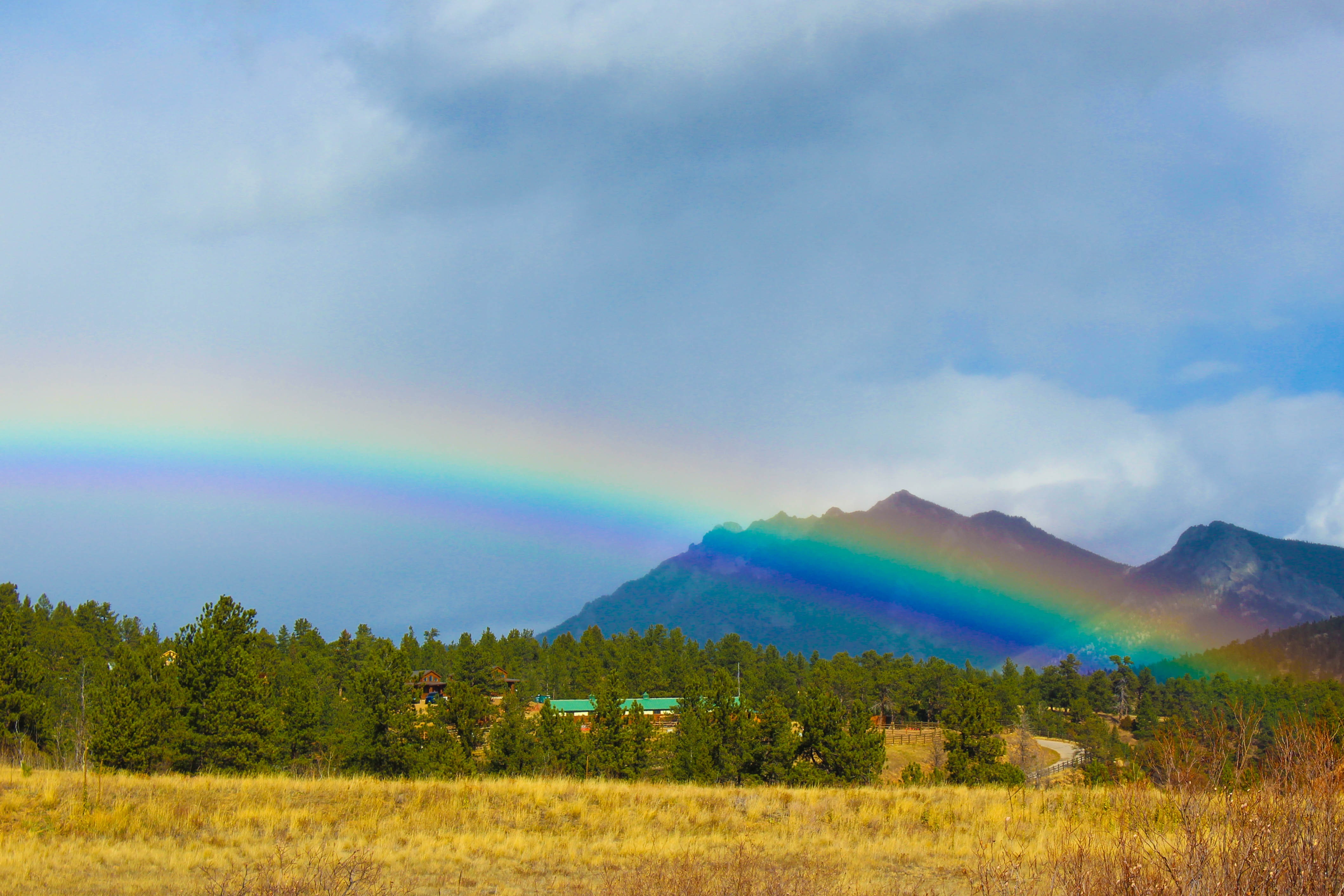 Rainbow Colorado Rocky Mountains free image download