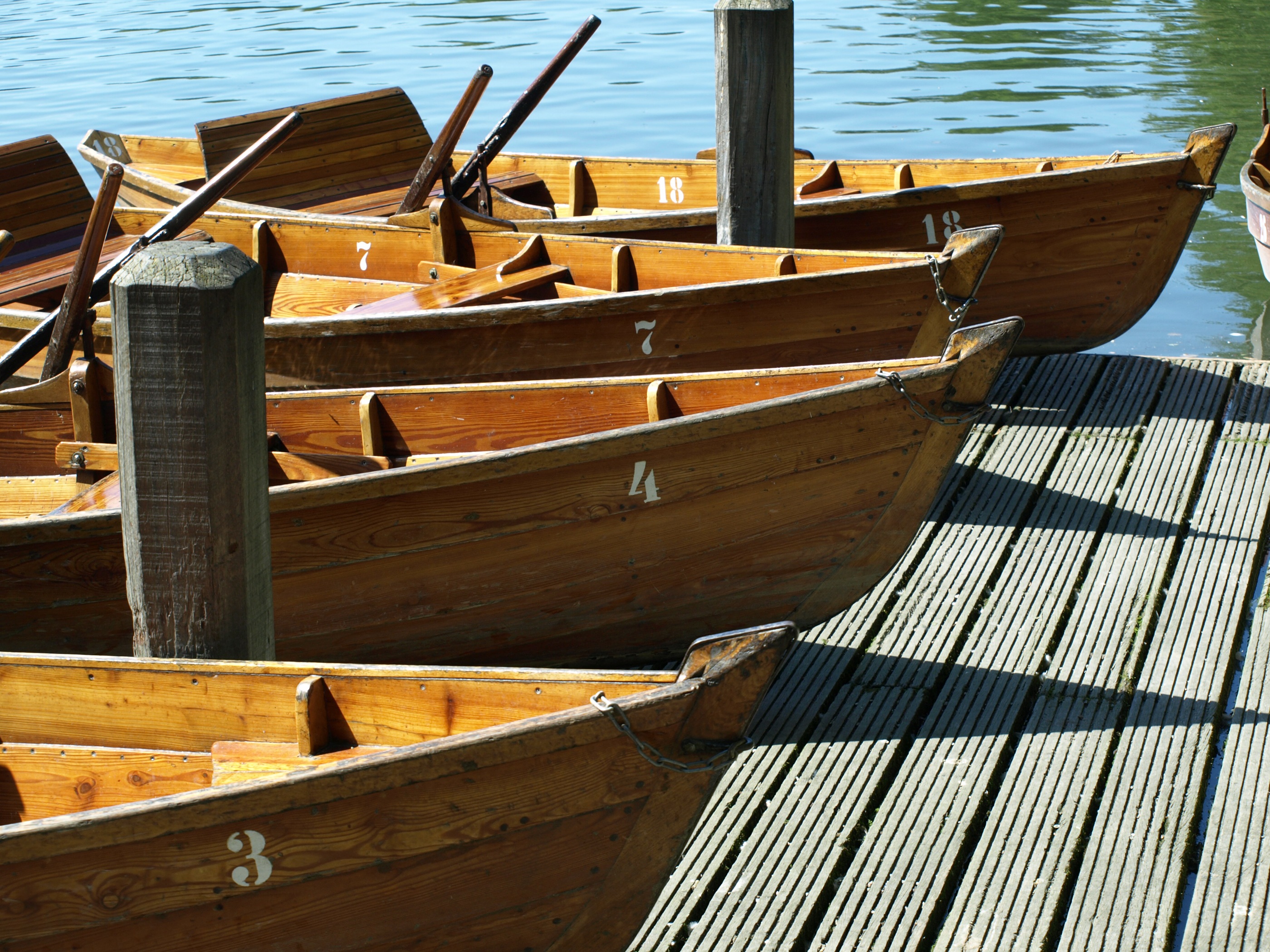 Wooden fishing boat free image download