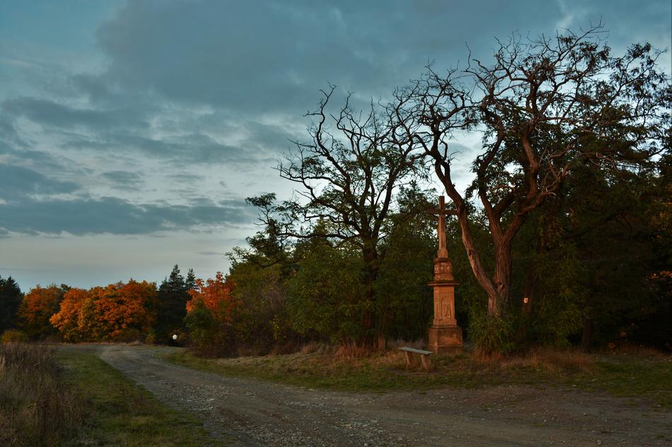 Cross Autumn Landscape free image download