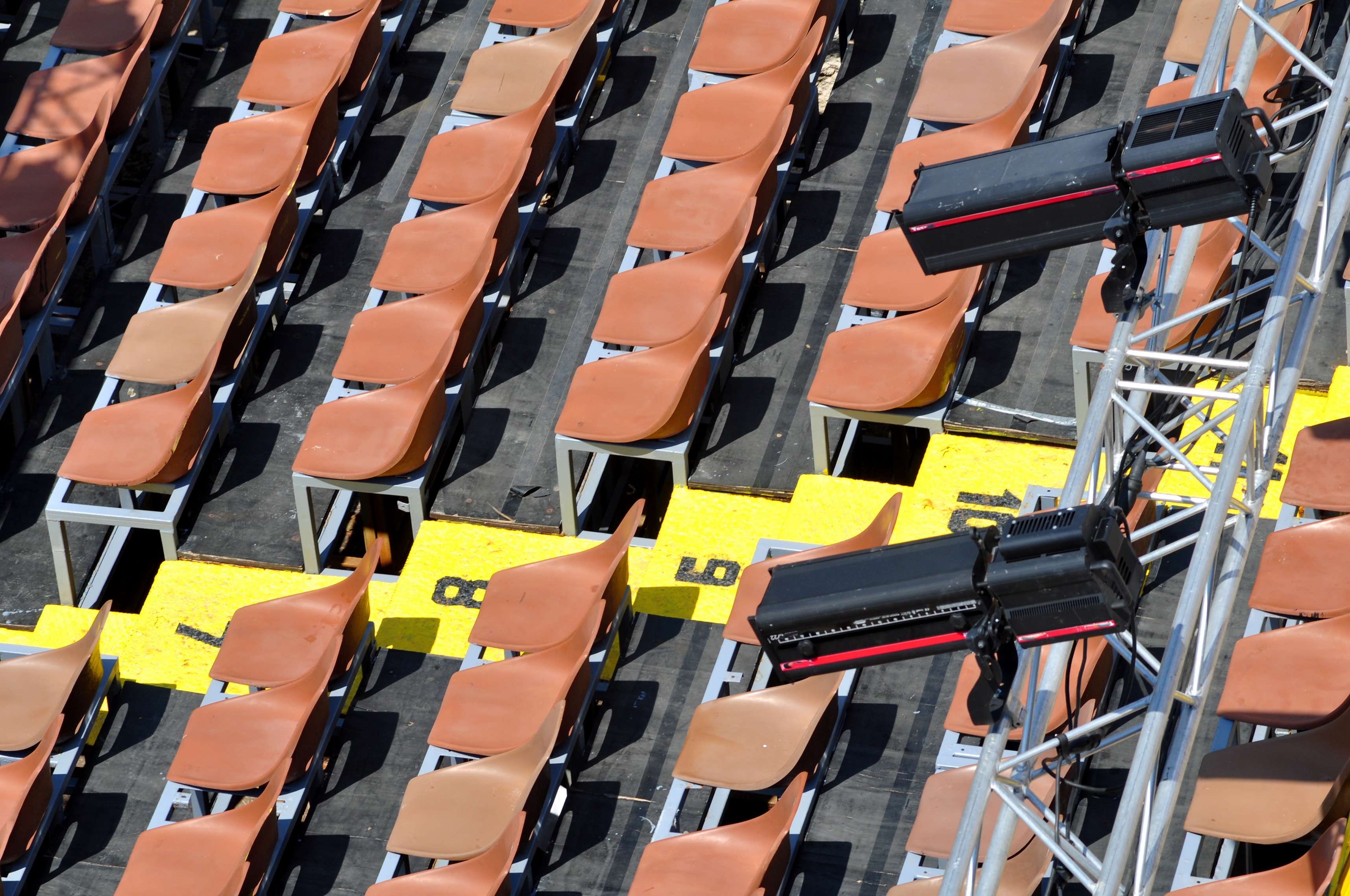 Benches at the stadium free image download