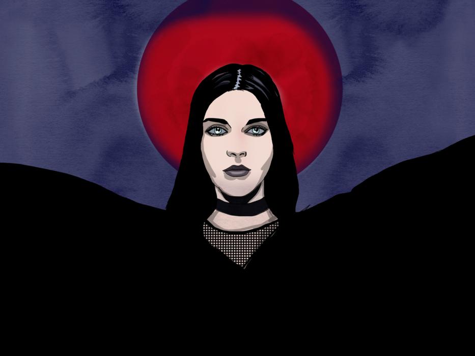 Vampire night moon fema full moon free image download