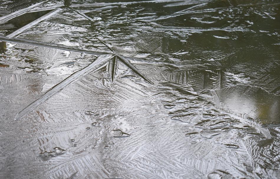 Ice Patterns Pond free image download