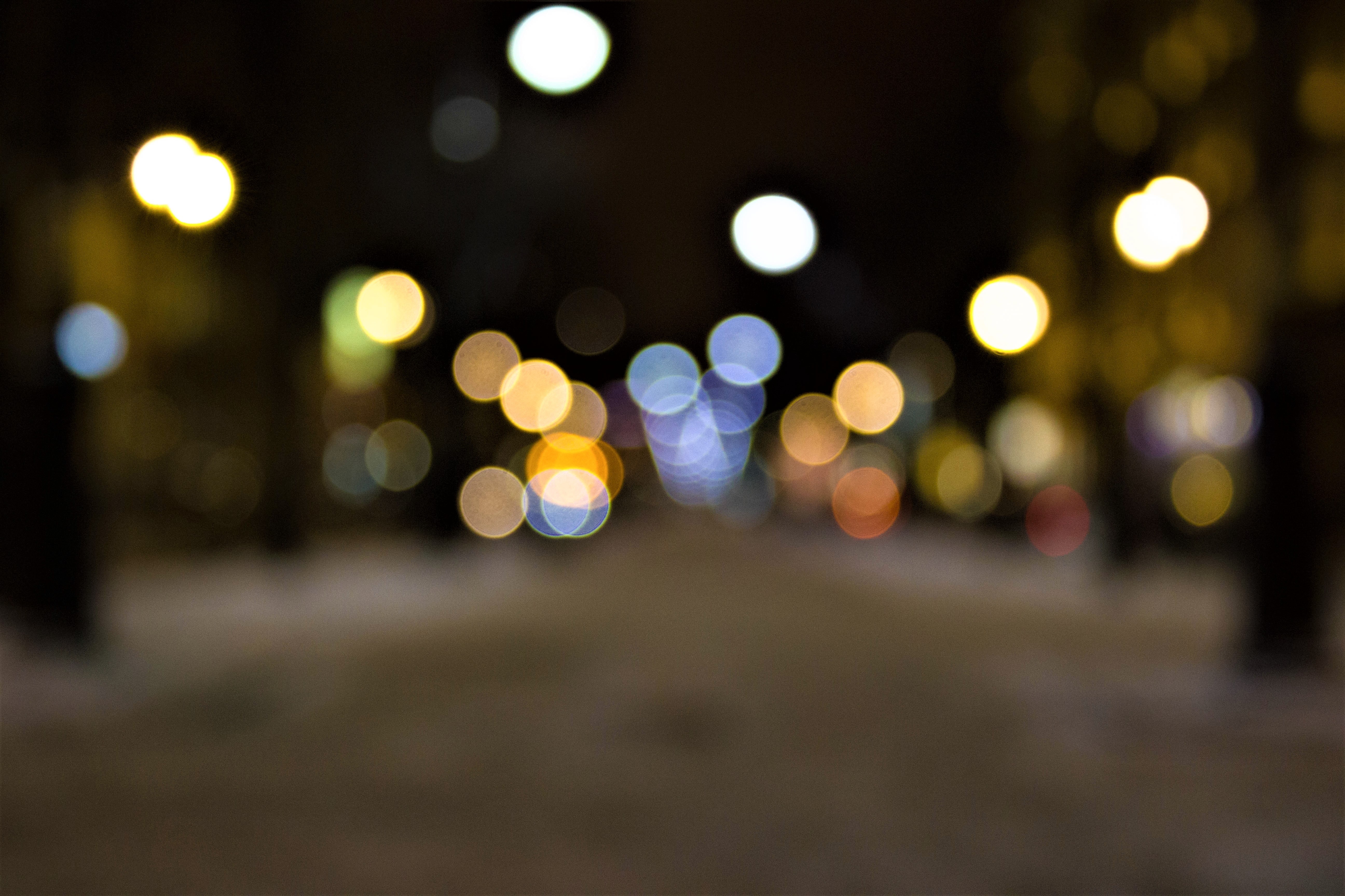 Bokeh evening blurry focus soft free image download