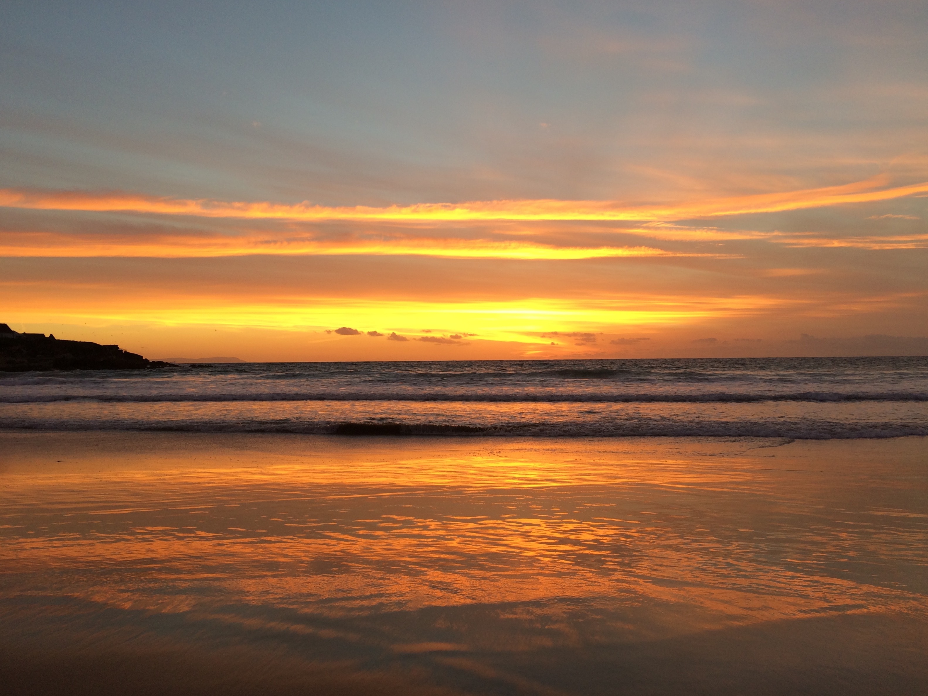 Sunset Sea Horizon free image download
