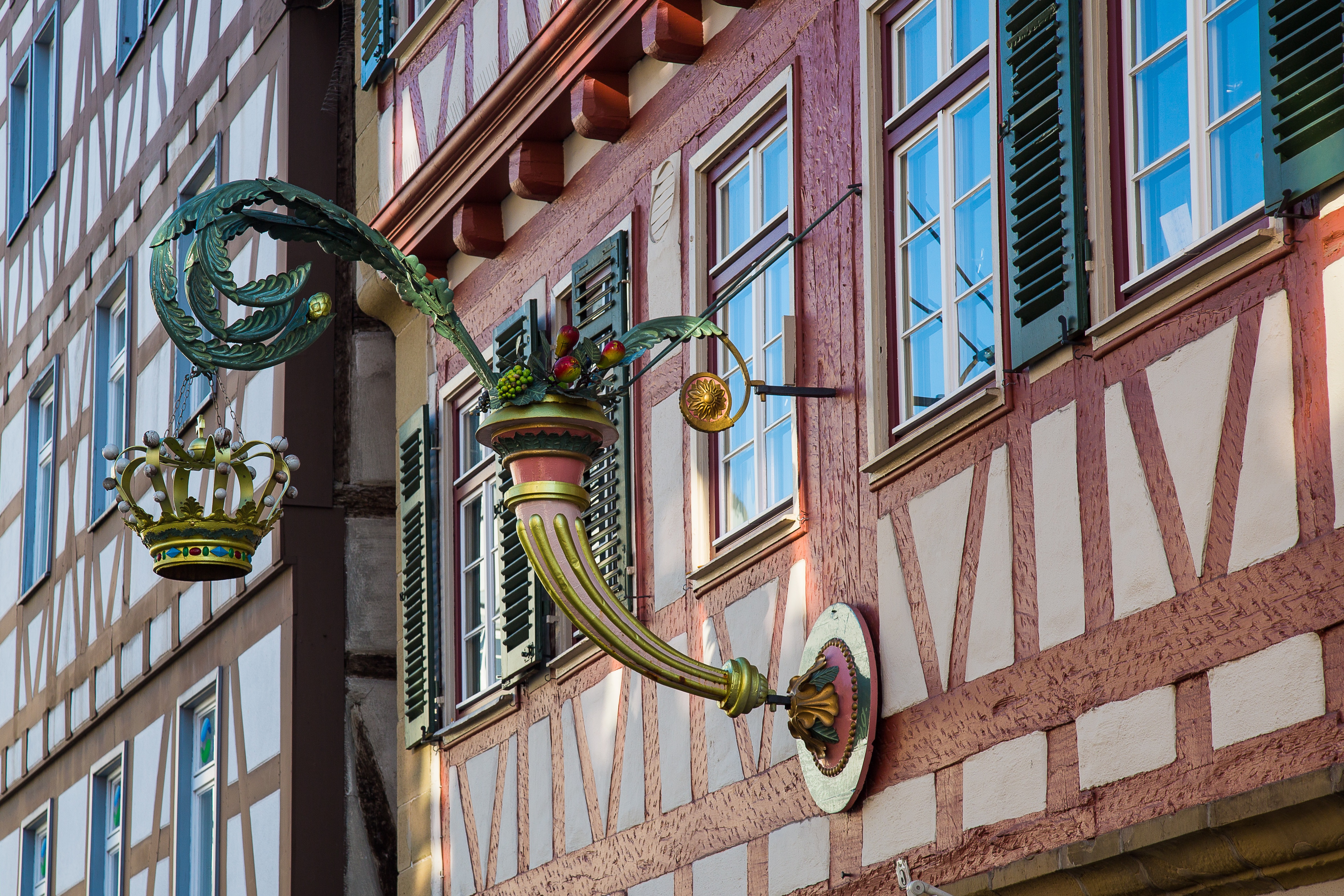 Beautiful decoration on the wall of the building free image download