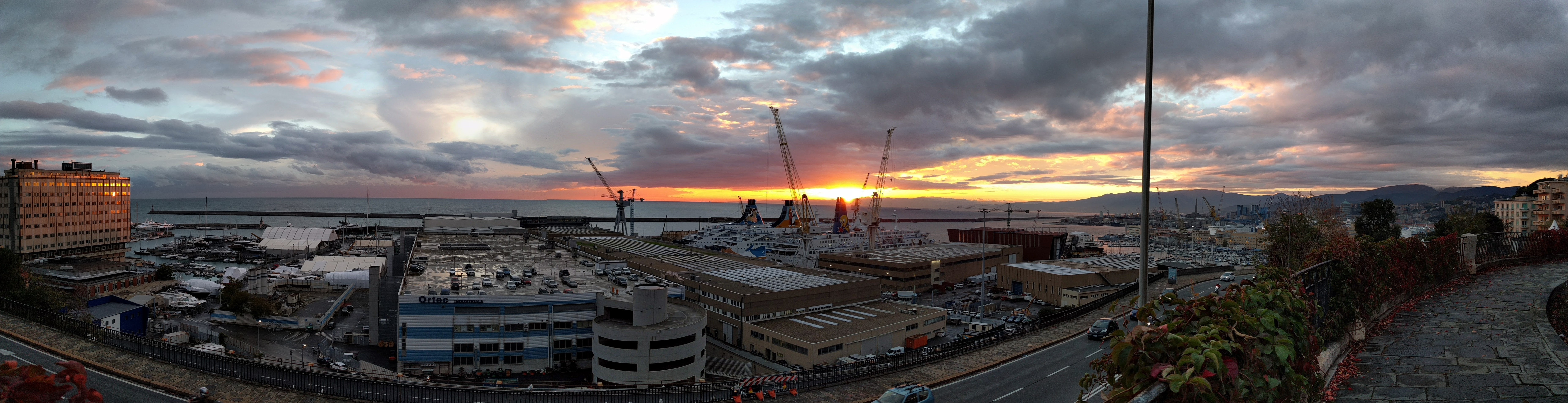 Genoa Sunset free image download