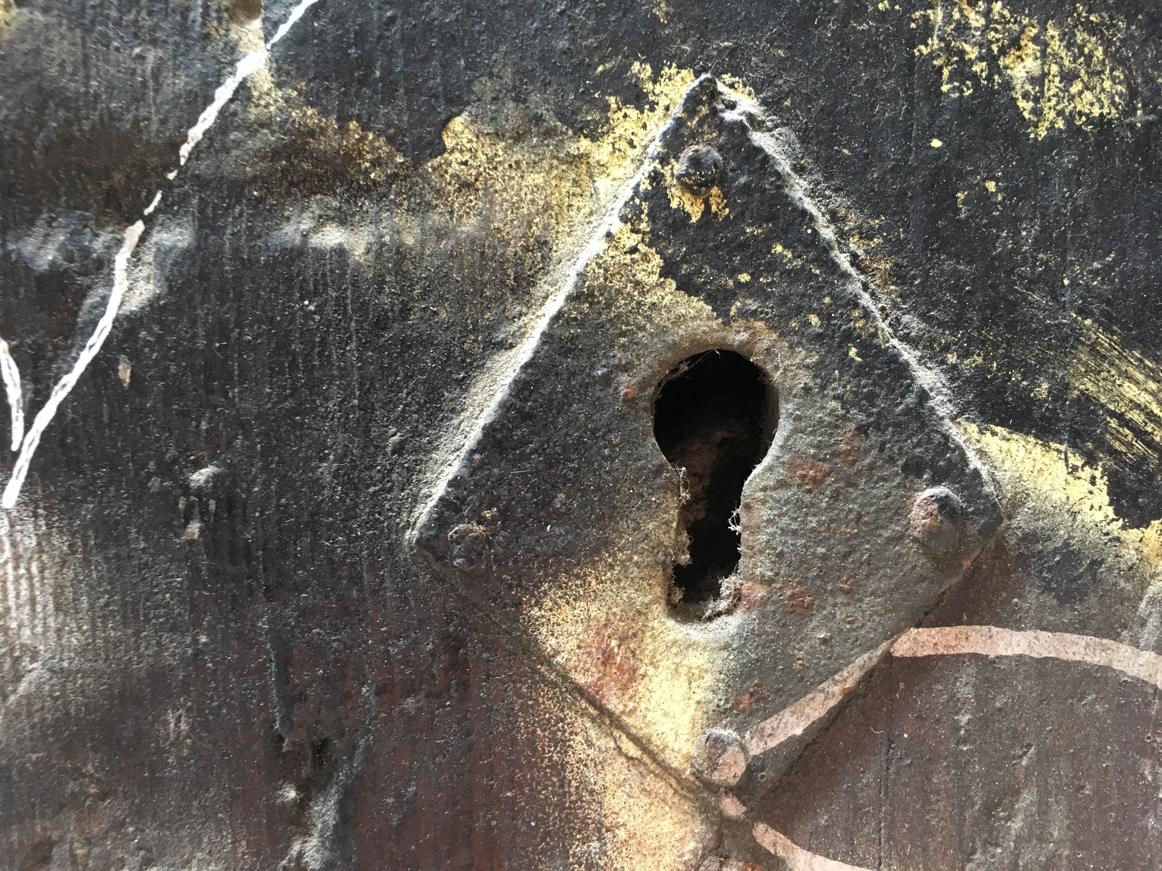 Lock hole rusty old free image download