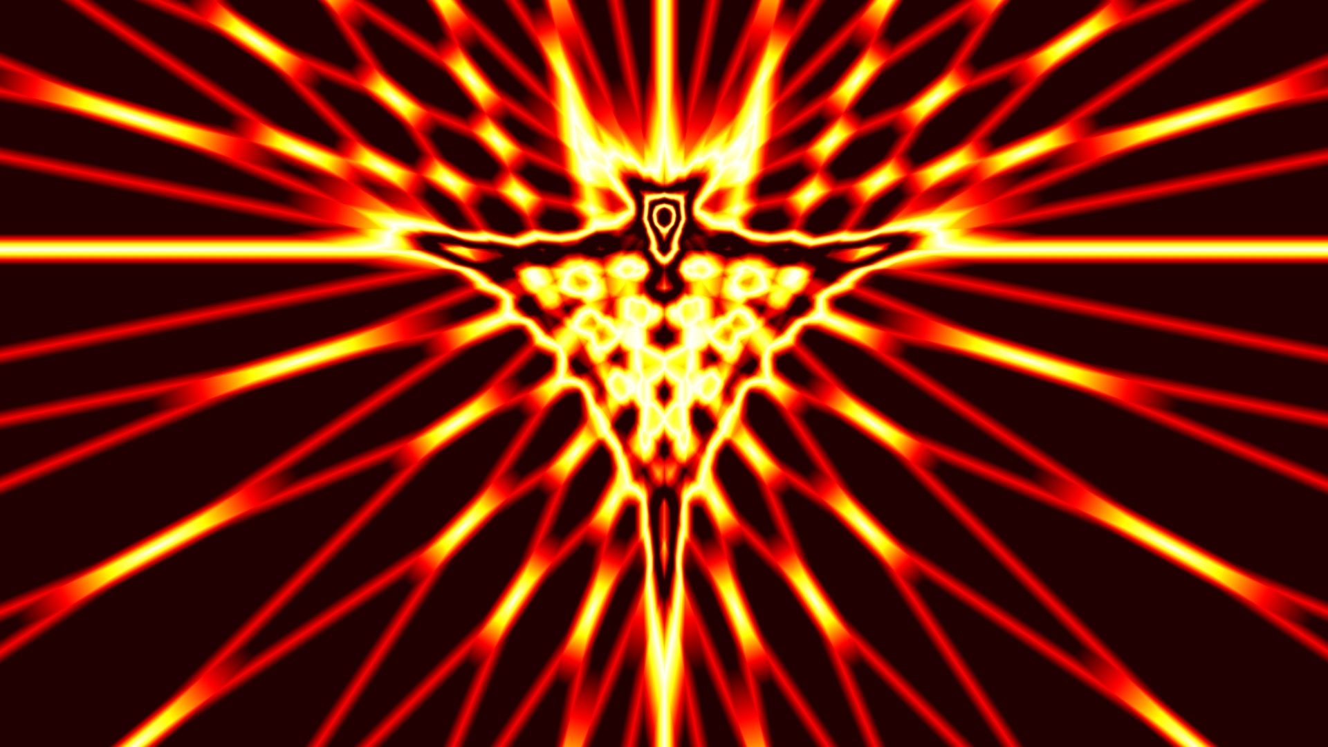 Colorful clipart with the daemon, at black background, clipart free ...