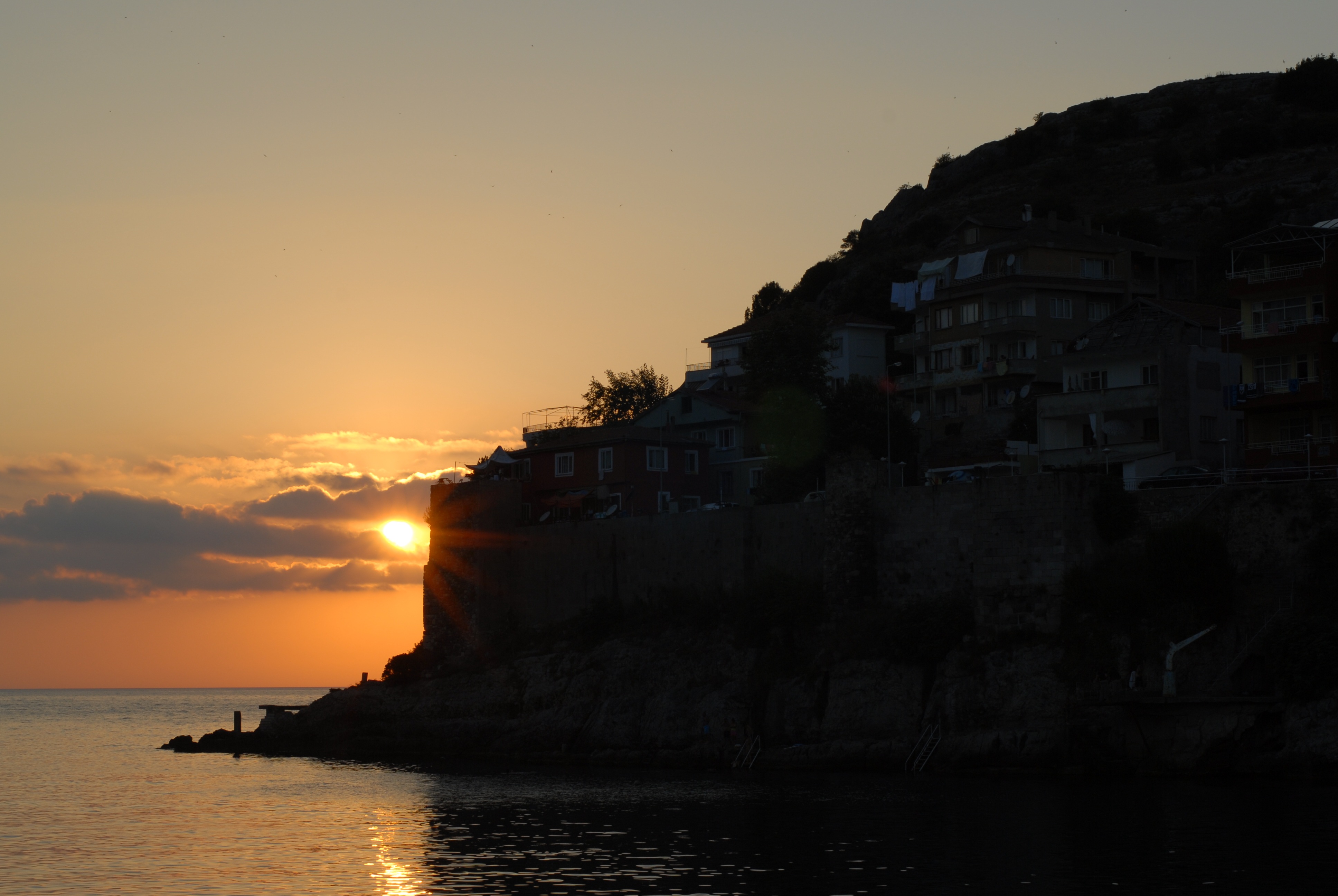 Landscape of Solar sunset view free image download