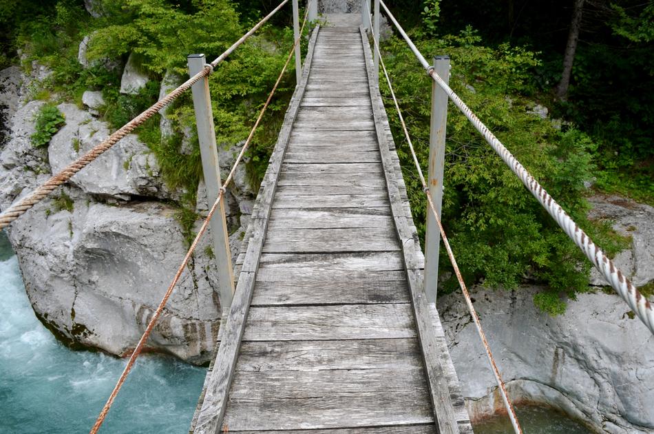 Wooden Bridge River Nature free image download