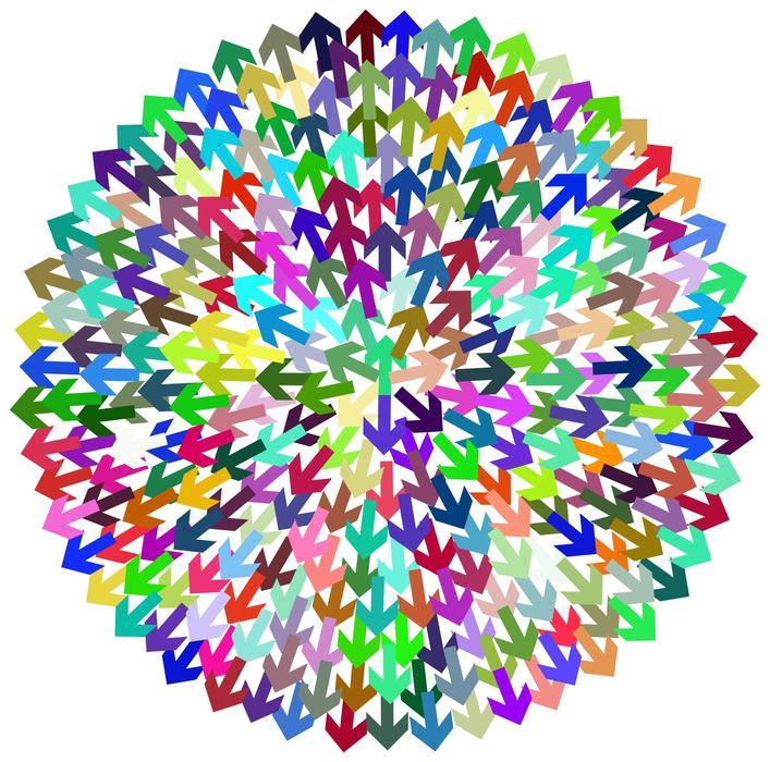 Arrows colored landscape view free image download