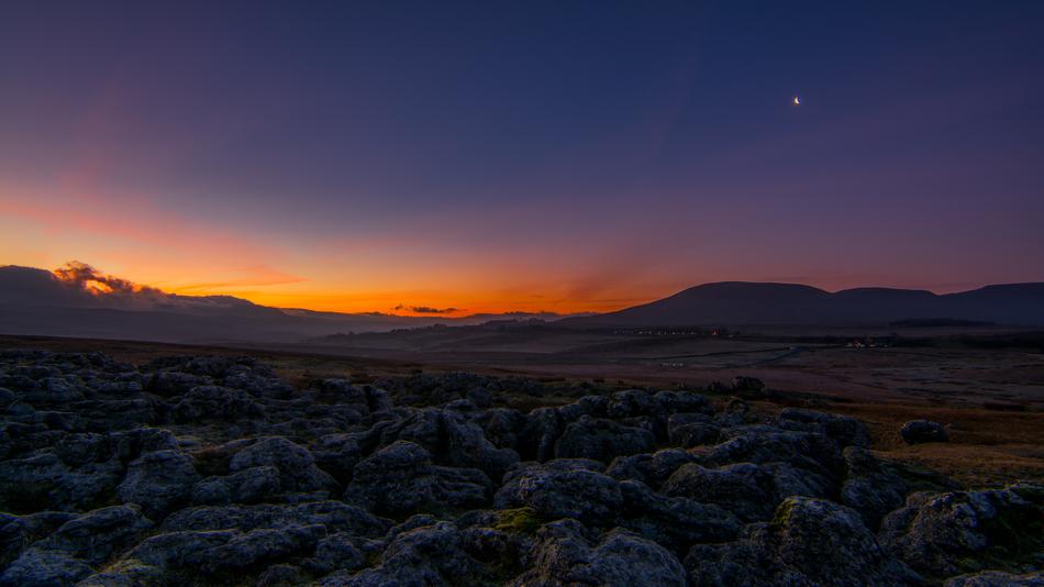 Landscape of First Light sunset free image download