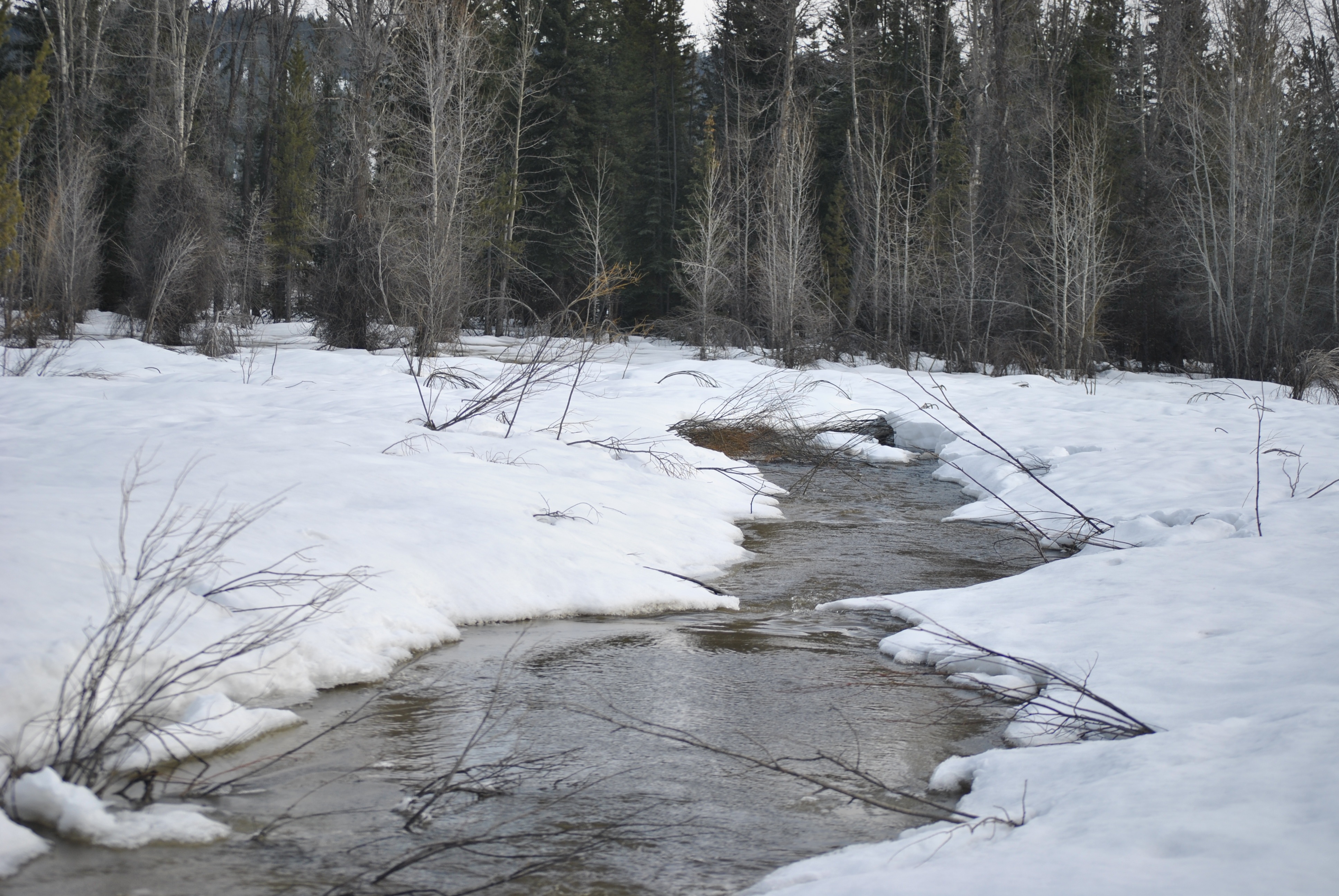 River Snow Winter free image download