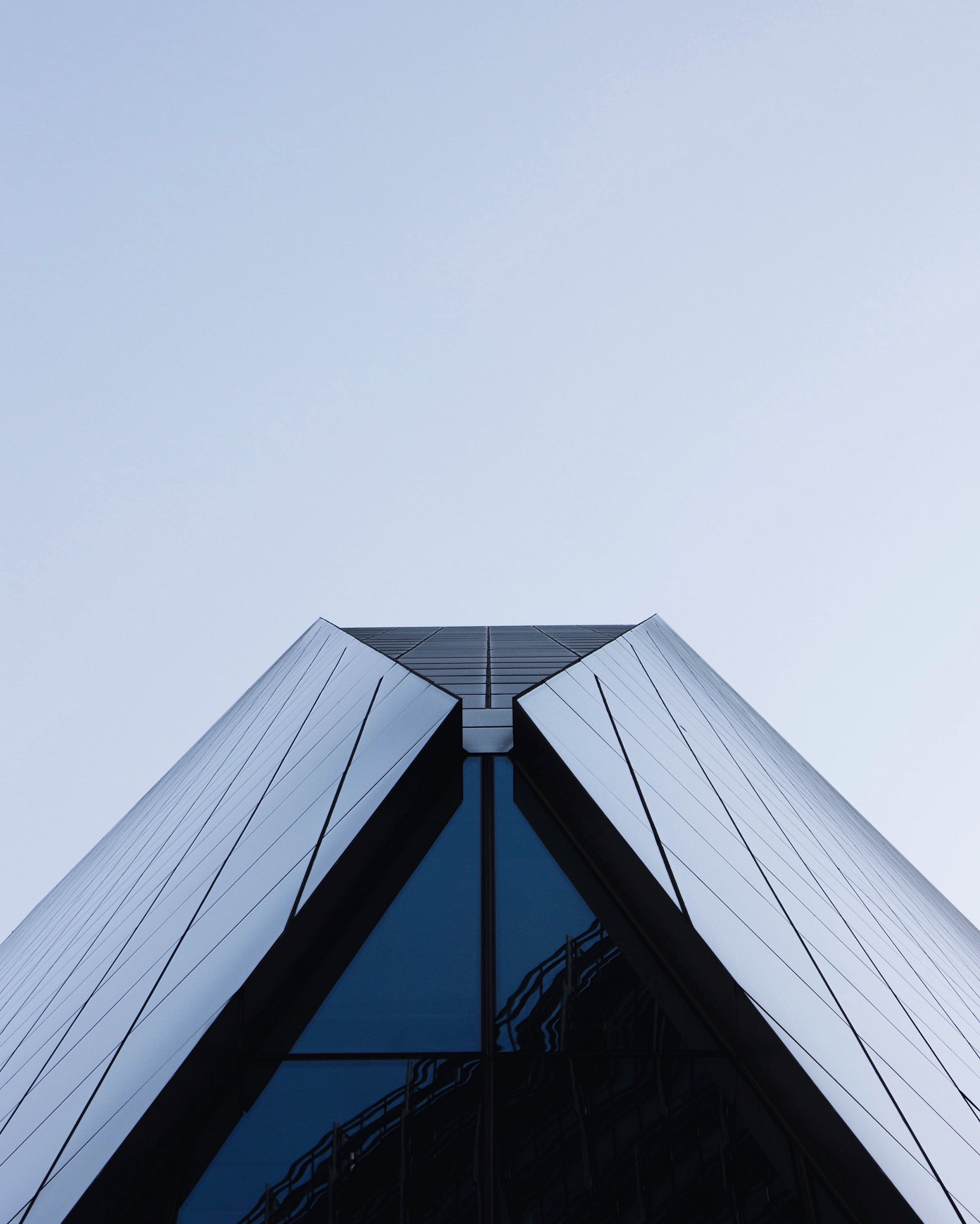 Reflection in modern glass architecture free image download