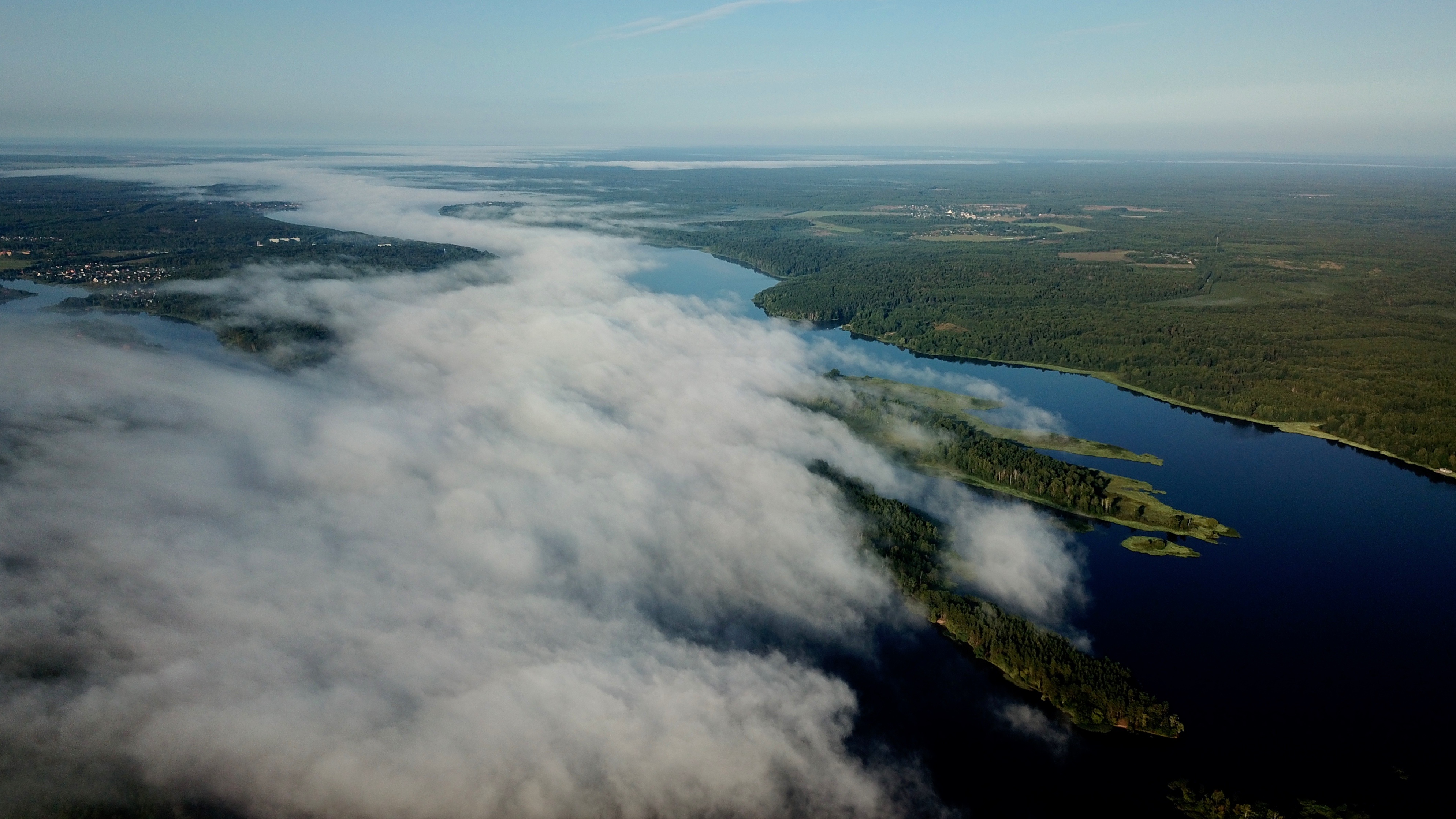 Boat Sky River free image download