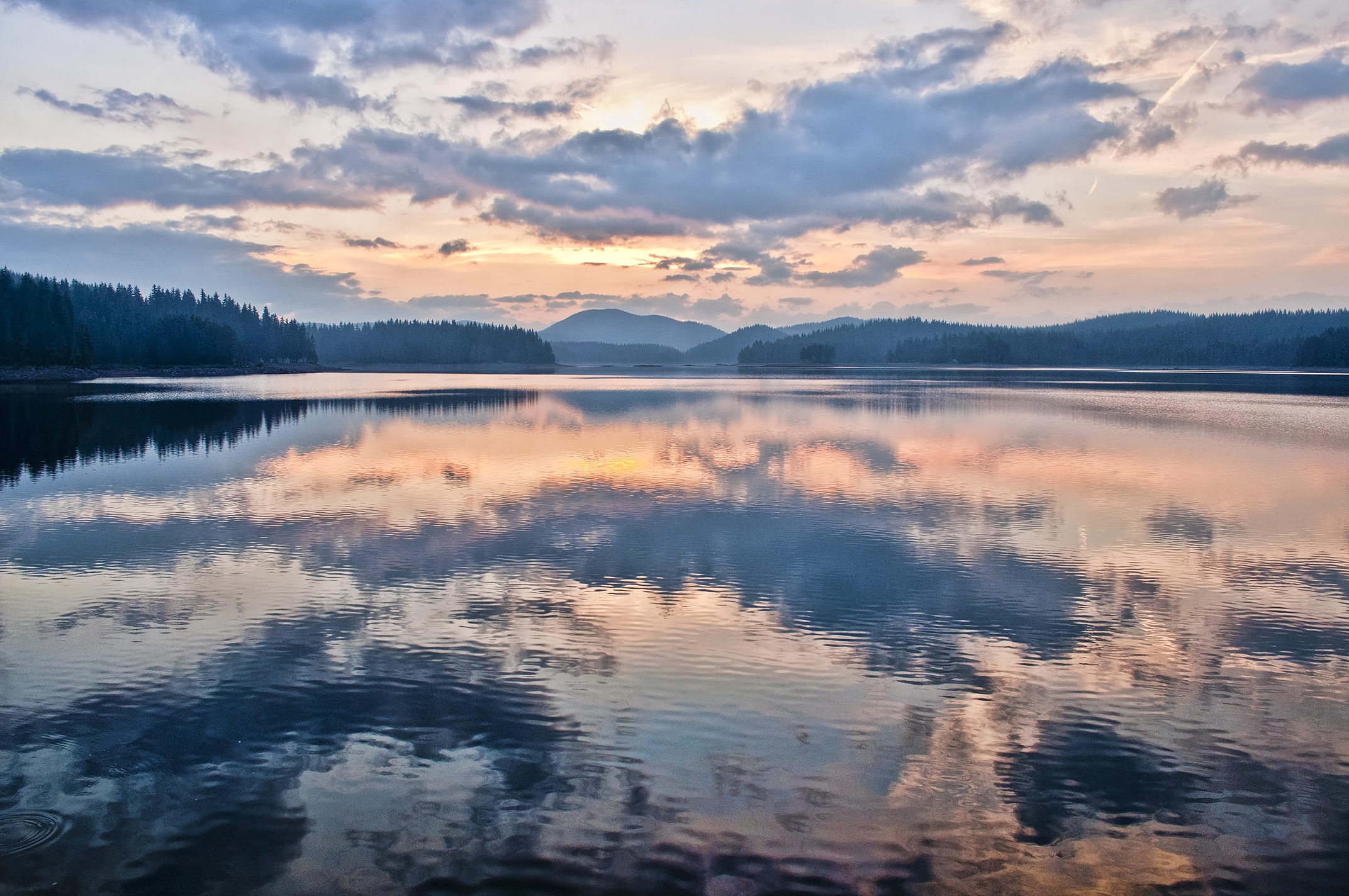 Lake Sky Reflections free image download