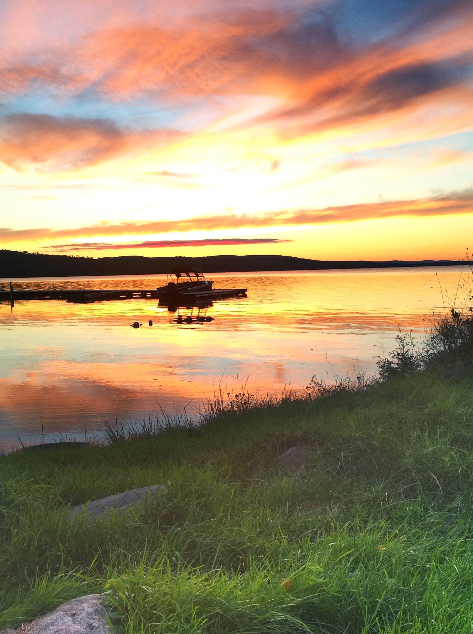 Sunset Lake Landscape free image download