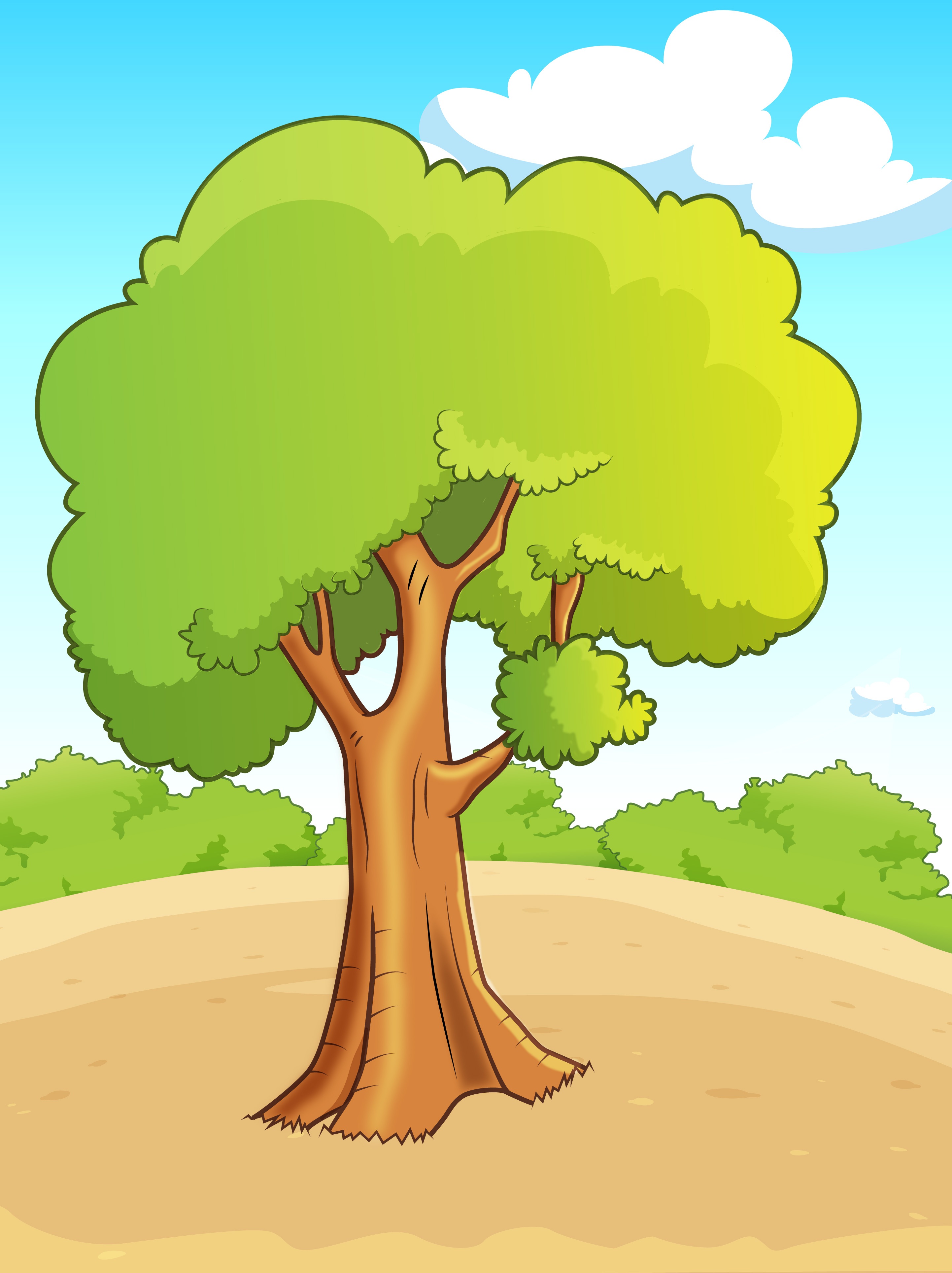 Flying nature tree landscape free image download