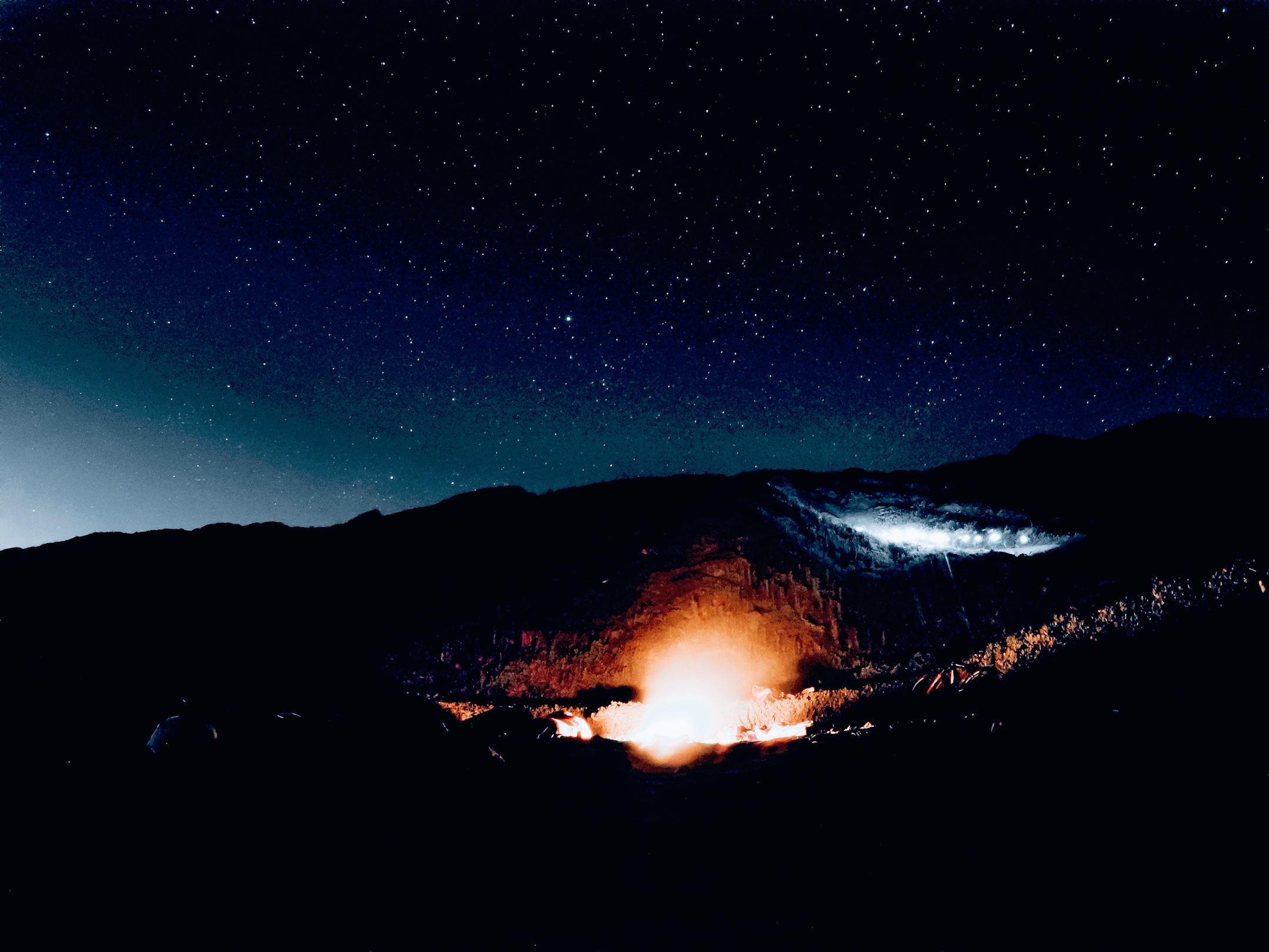Landscape Fire Night free image download