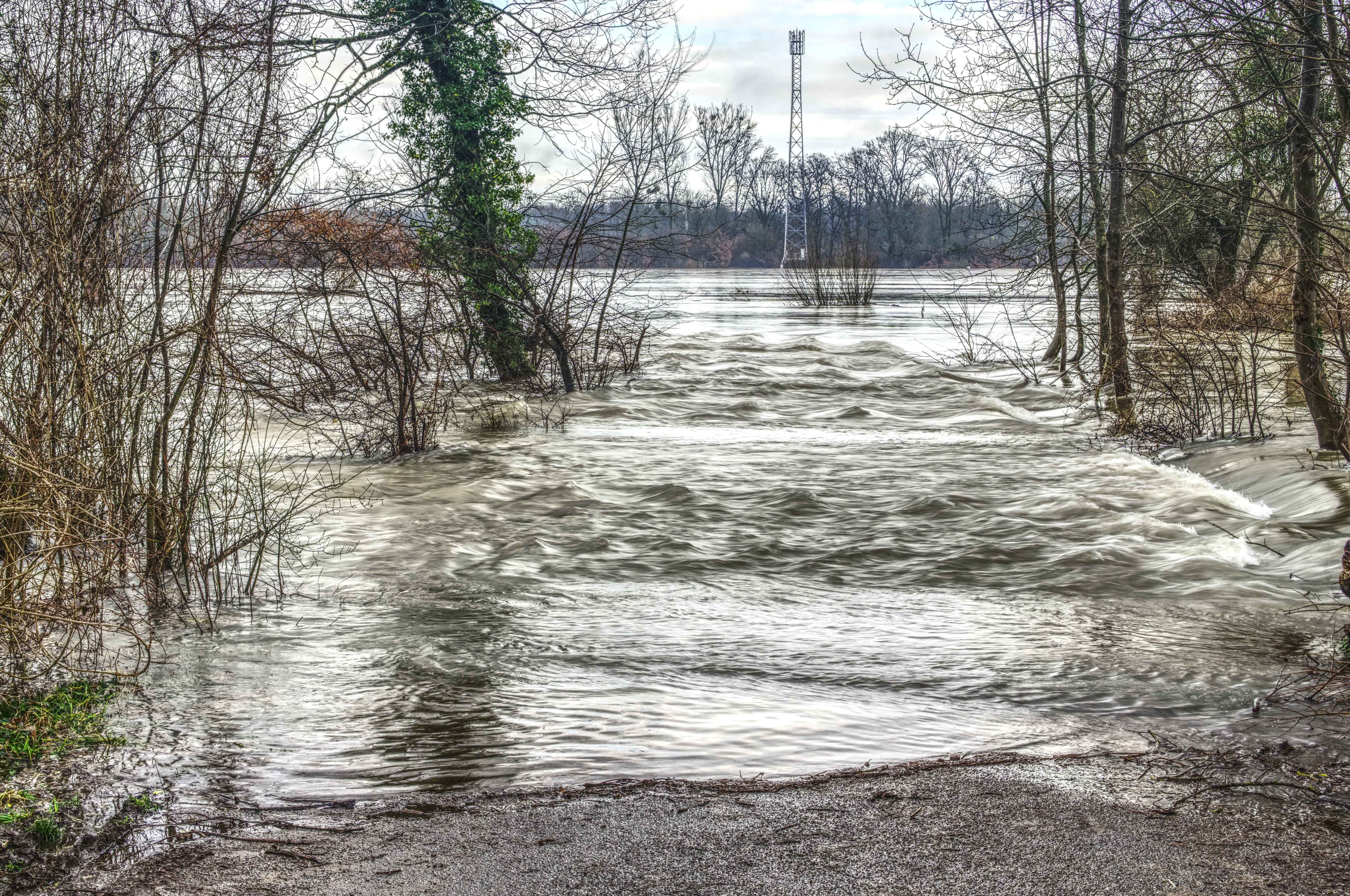 High Water Flow River free image download