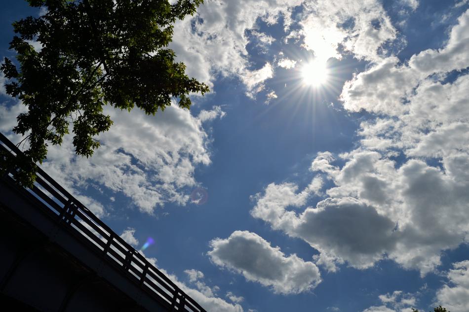 Clouds Sun Trees free image download