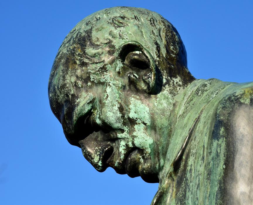Head Profile Bent Hunched free image download