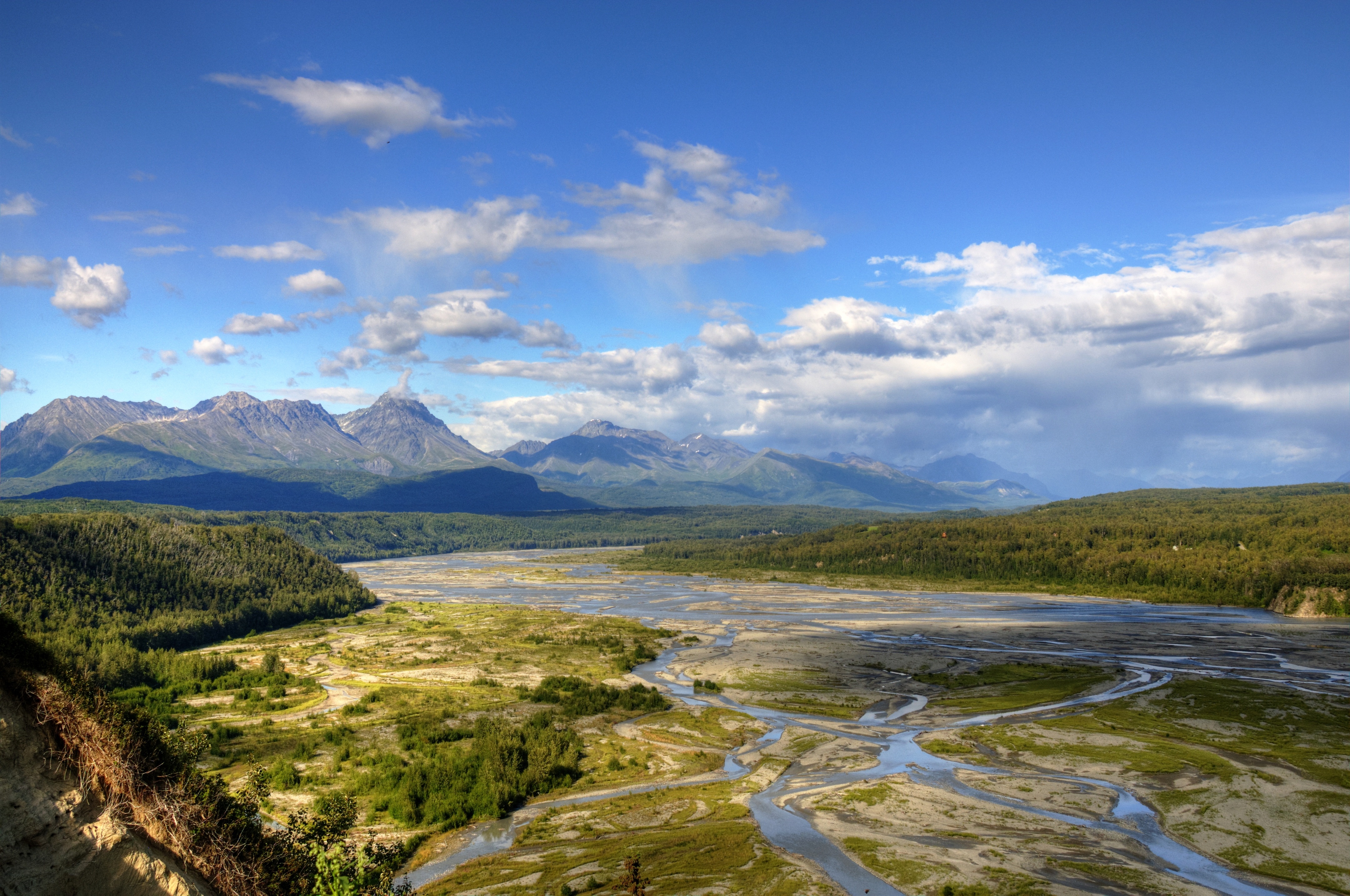 River Mountains Landscape free image download