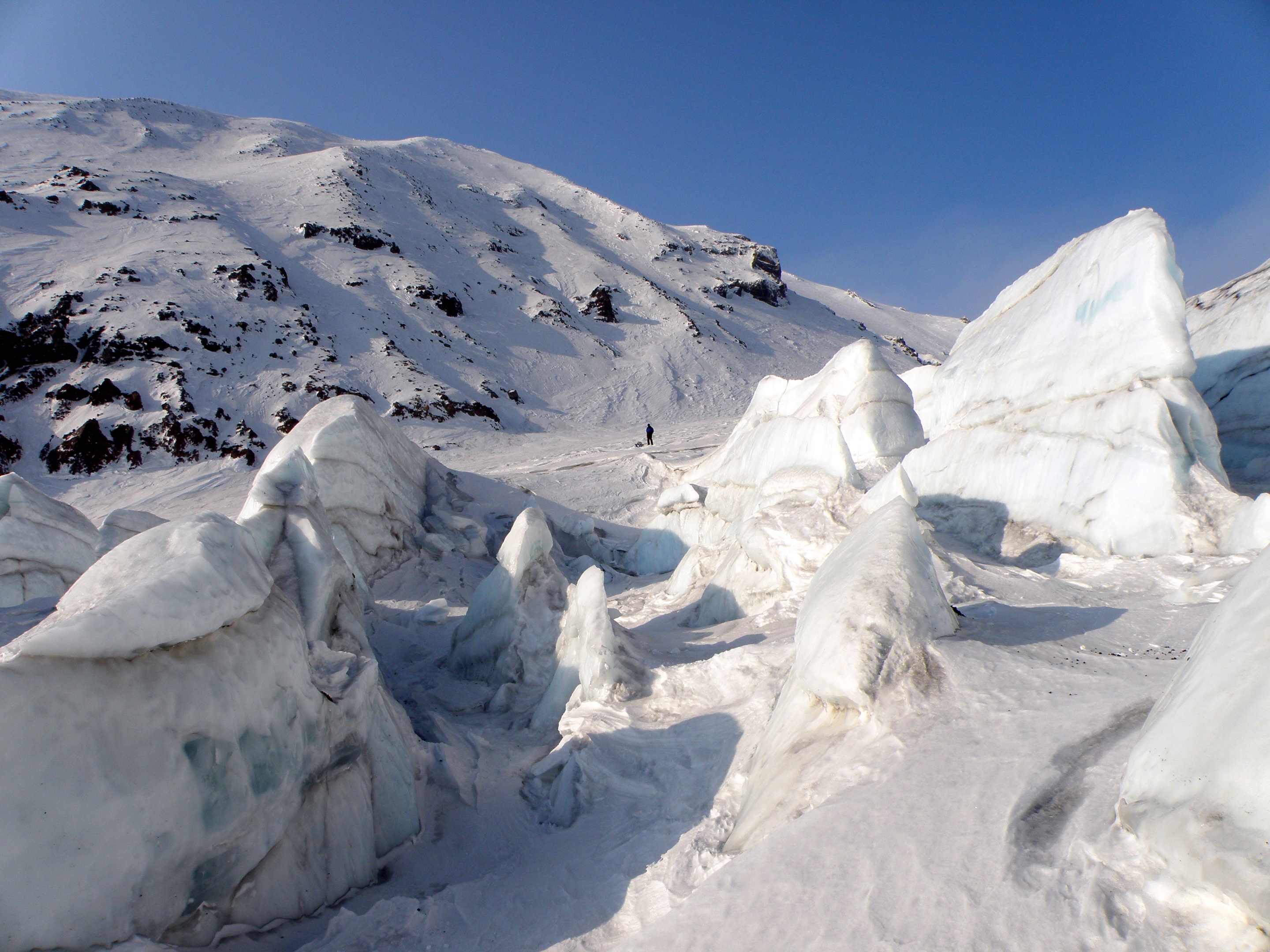 Glacier Volcano Blocks free image download