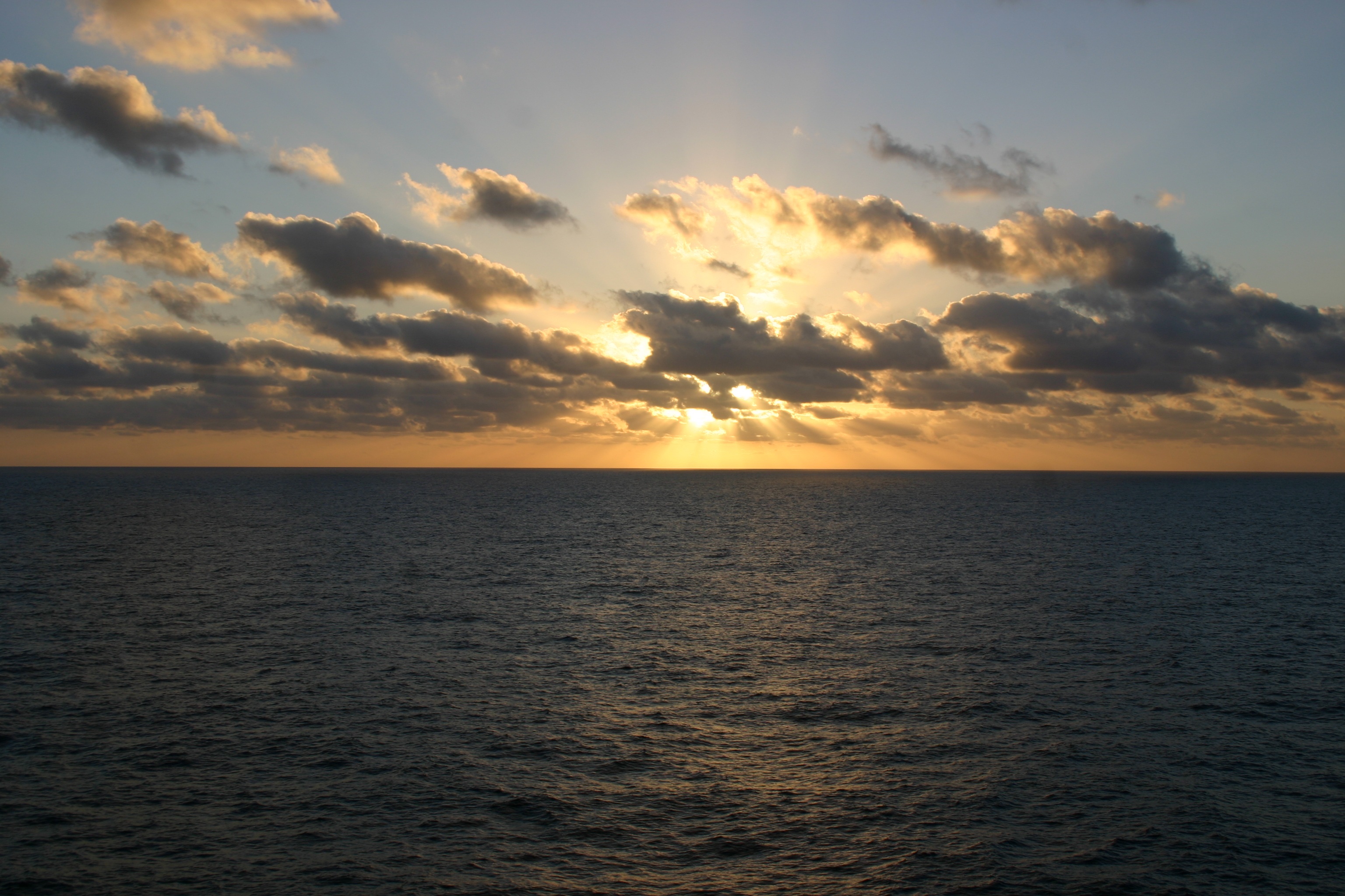 Ocean Sunset Water free image download