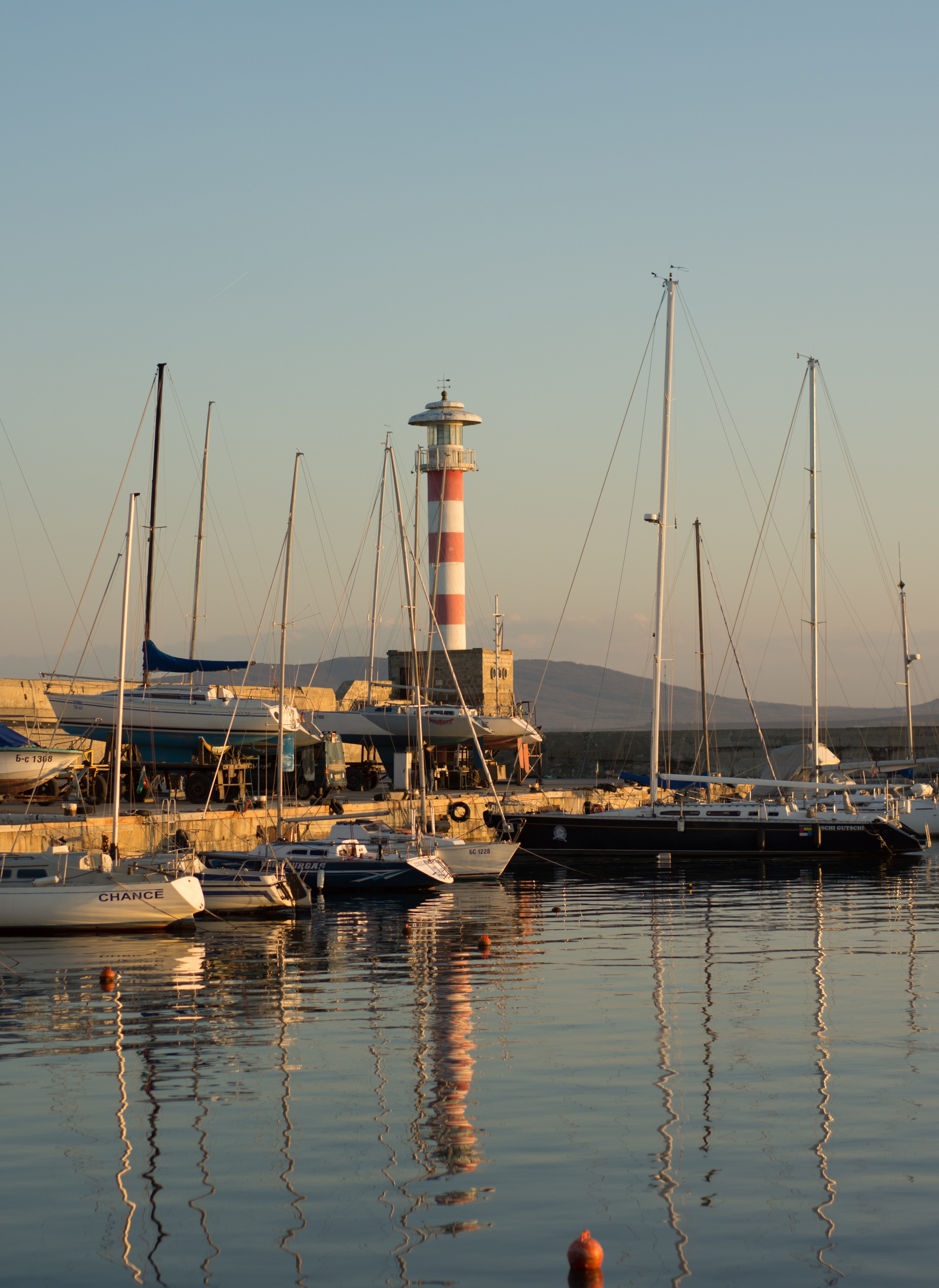 Lighthouse Port Burgas Beacon free image download