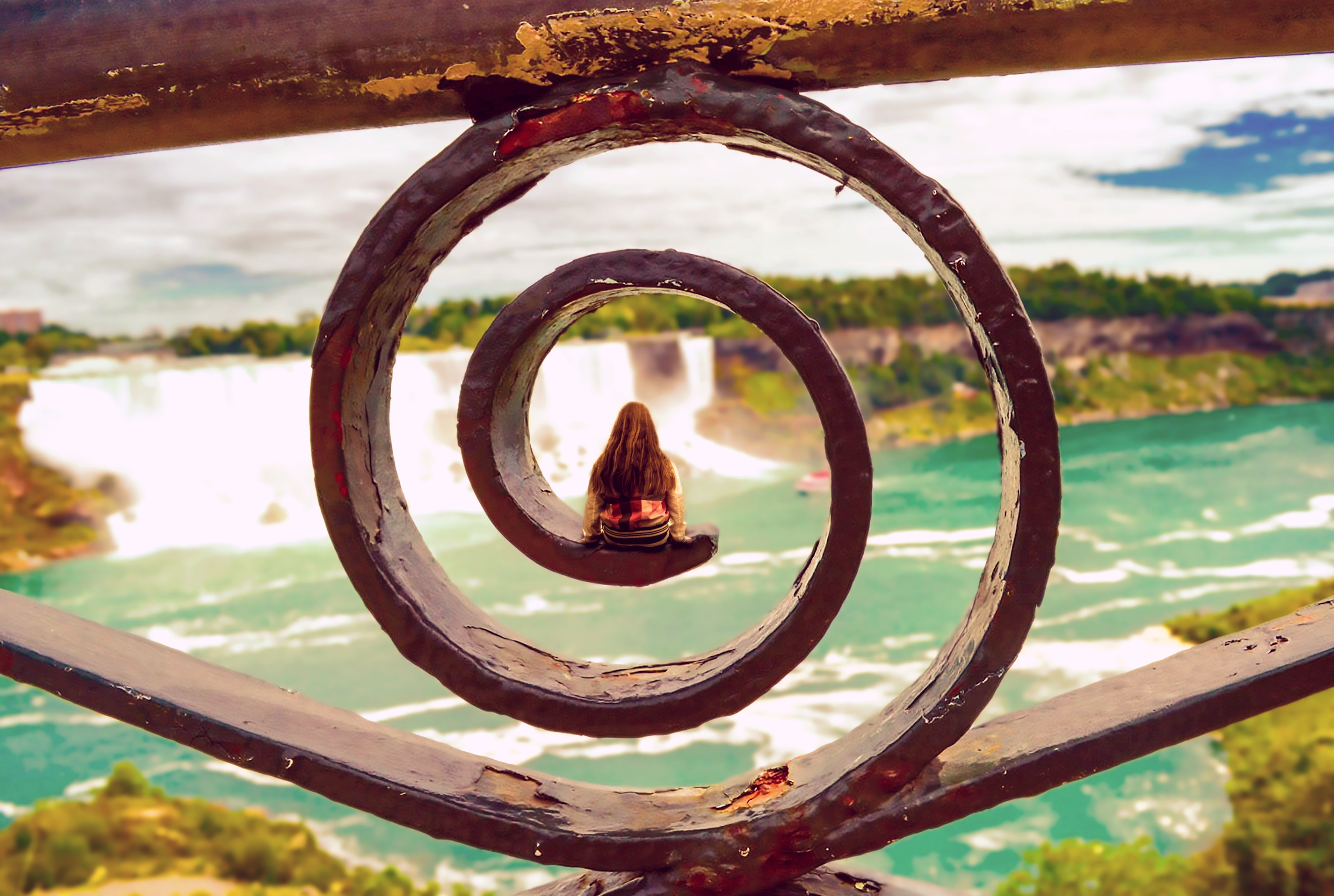 View Watching Sunset Niagara free image download