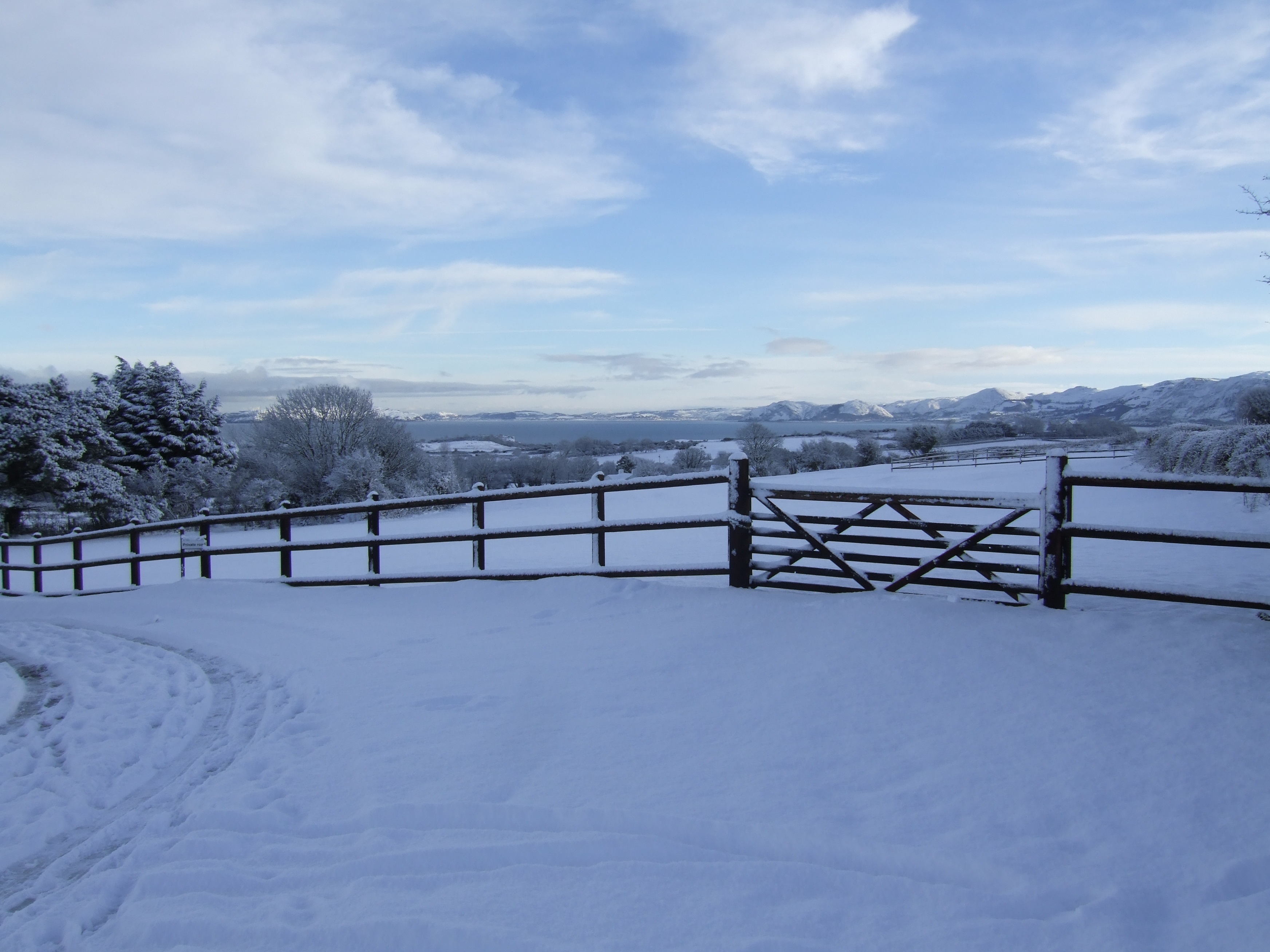 Snow Fence Field free image download