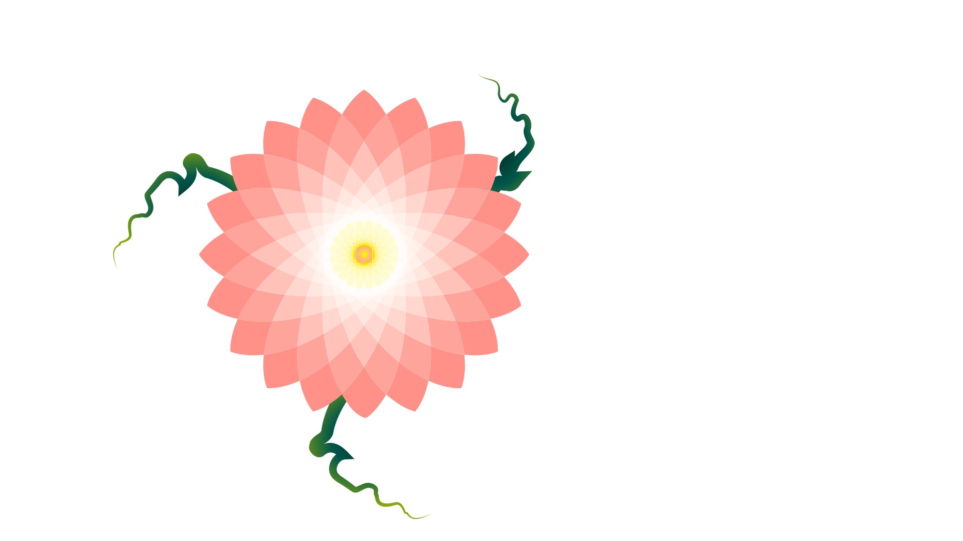 Geometric flower vector design free image download