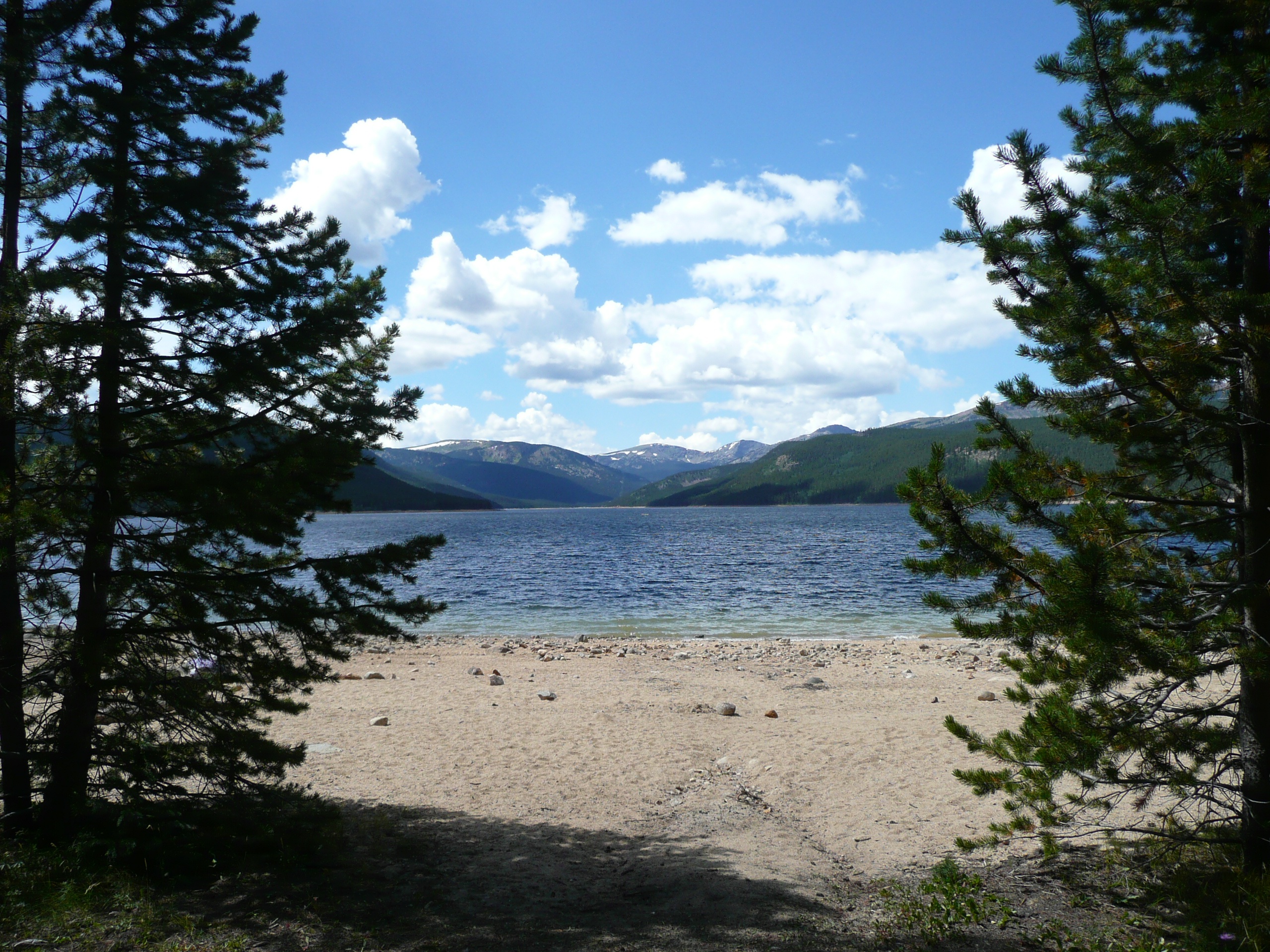 Mountain Lake Beach Nature free image download