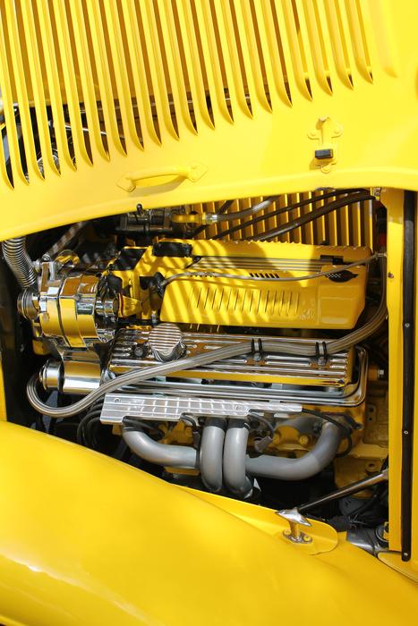 Ford Motor Engine Yellow free image download