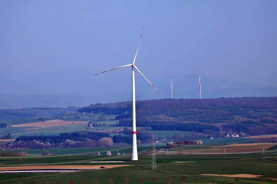 Pinwheel Landscape Wind Power free image download