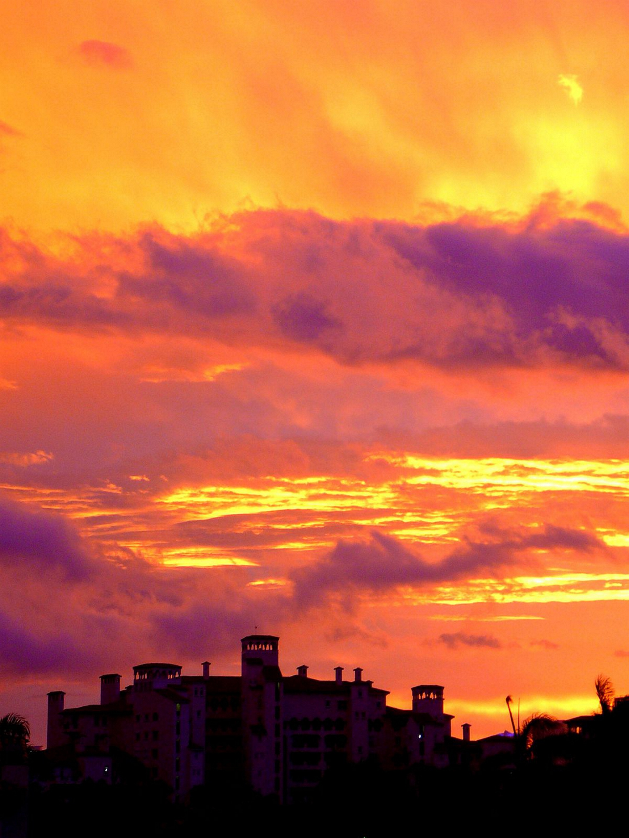 Fiery Skies Sunset free image download
