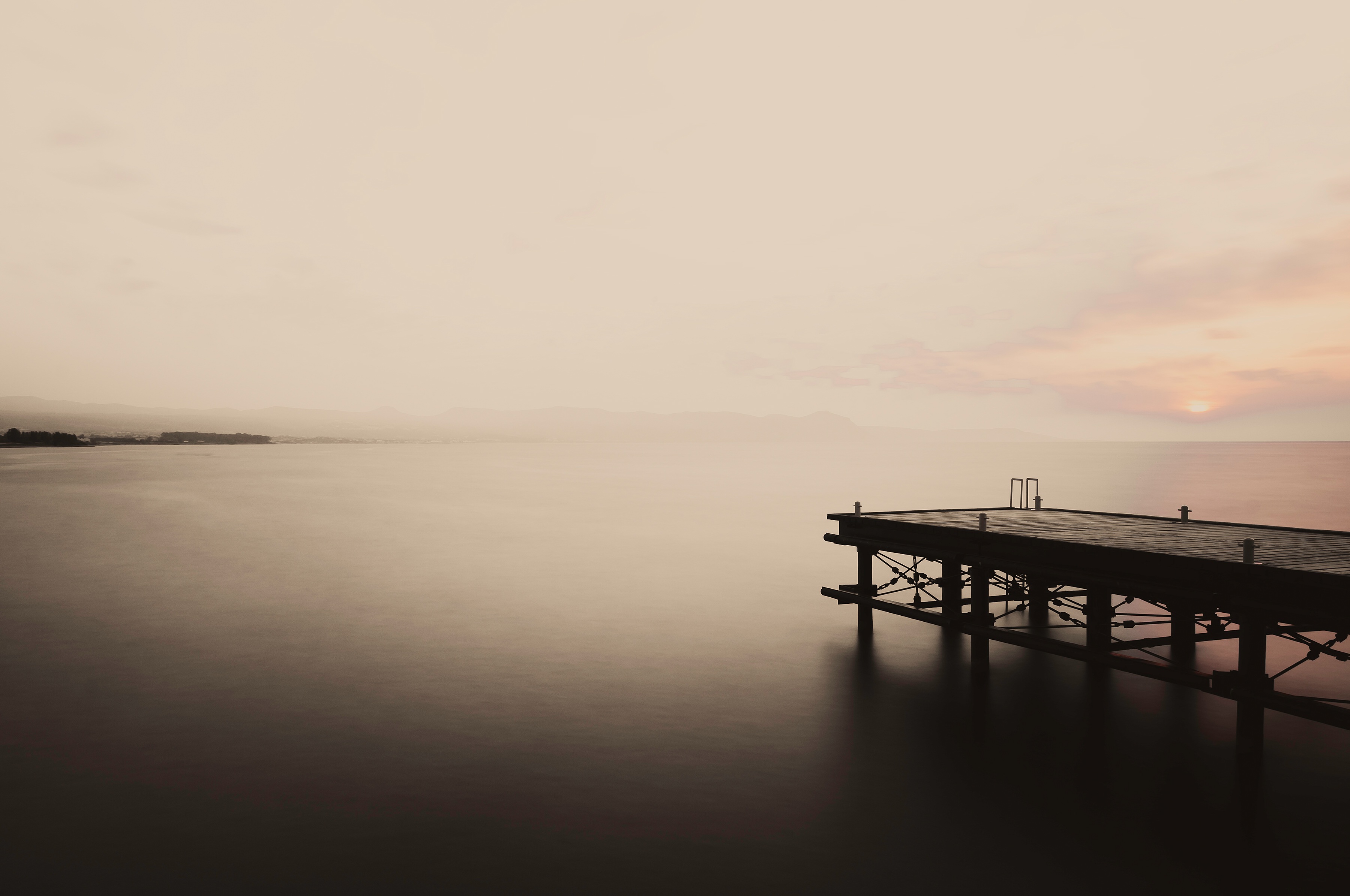 Pier Long Exposure Sea free image download